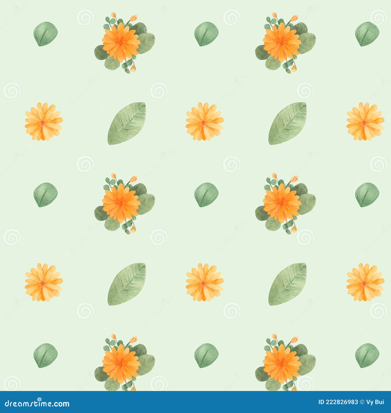 Yellow Colorful Watercolor Handdrawn Seamless Pattern. Texture ...