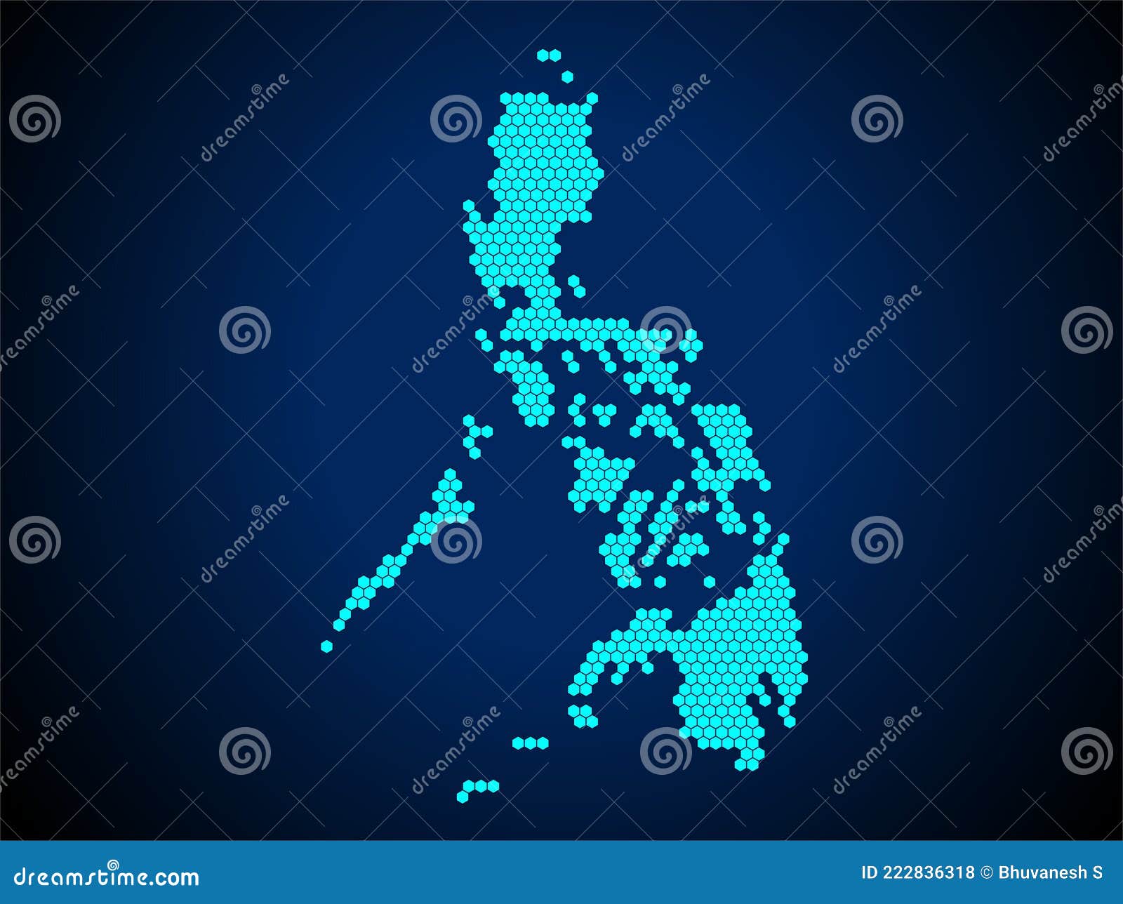 Philippines Country Detailed Editable Map Vector Illustration ...