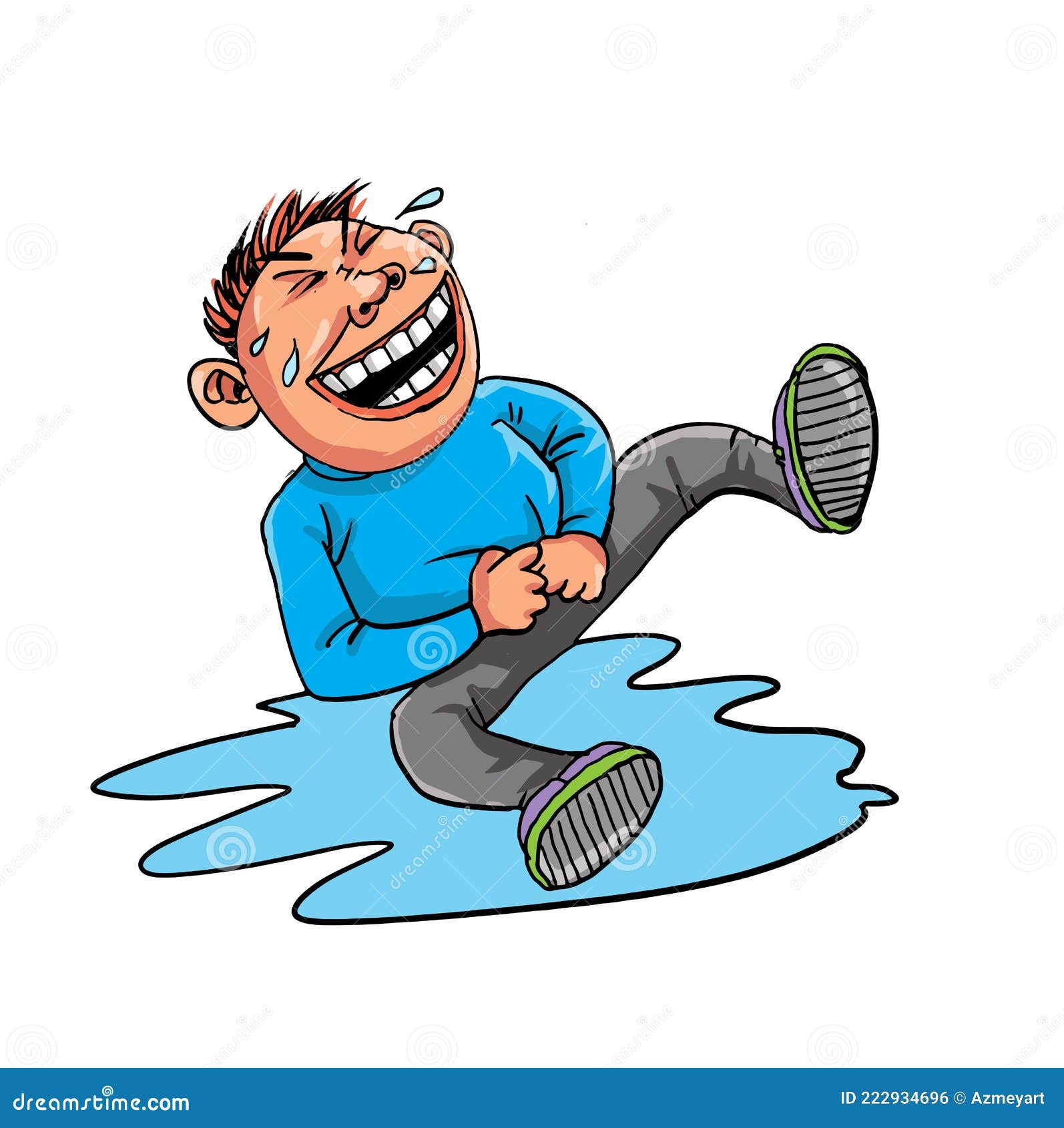 A Kid boy laughing cartoon stock vector. Illustration of lifestyle ...