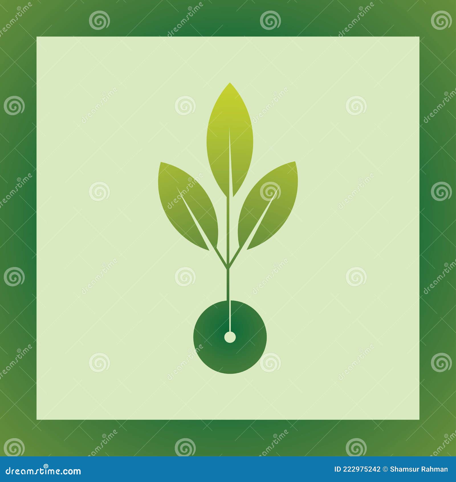Planting Seed Sprout in Ground. Symbol Grow Sapling. Green Fresh Plant ...