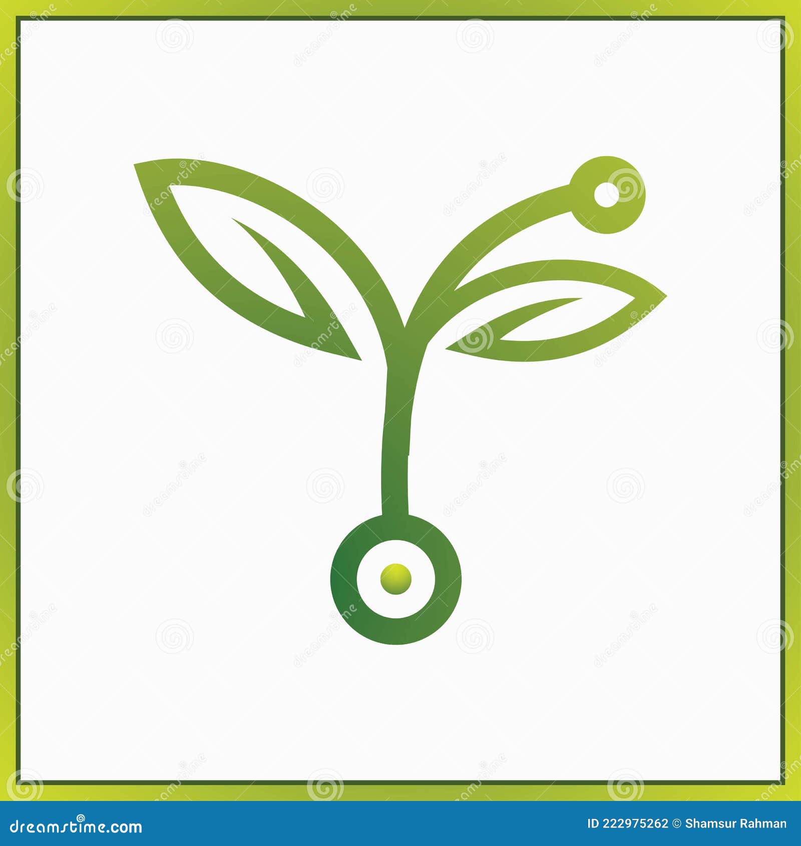 Planting Seed Sprout in Ground. Symbol Grow Sapling. Green Fresh Plant ...