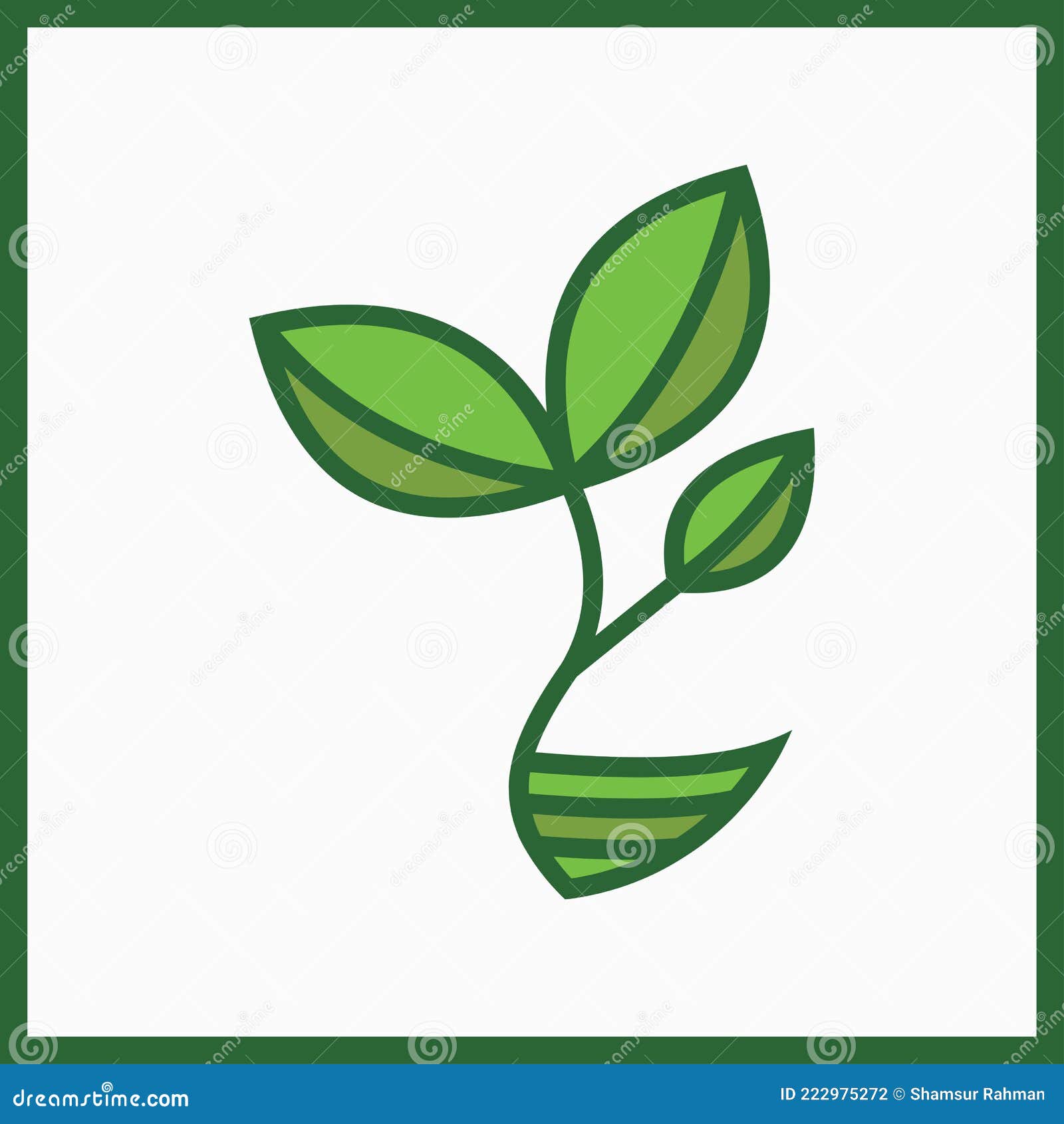 Planting Seed Sprout in Ground. Symbol Grow Sapling. Green Fresh Plant ...