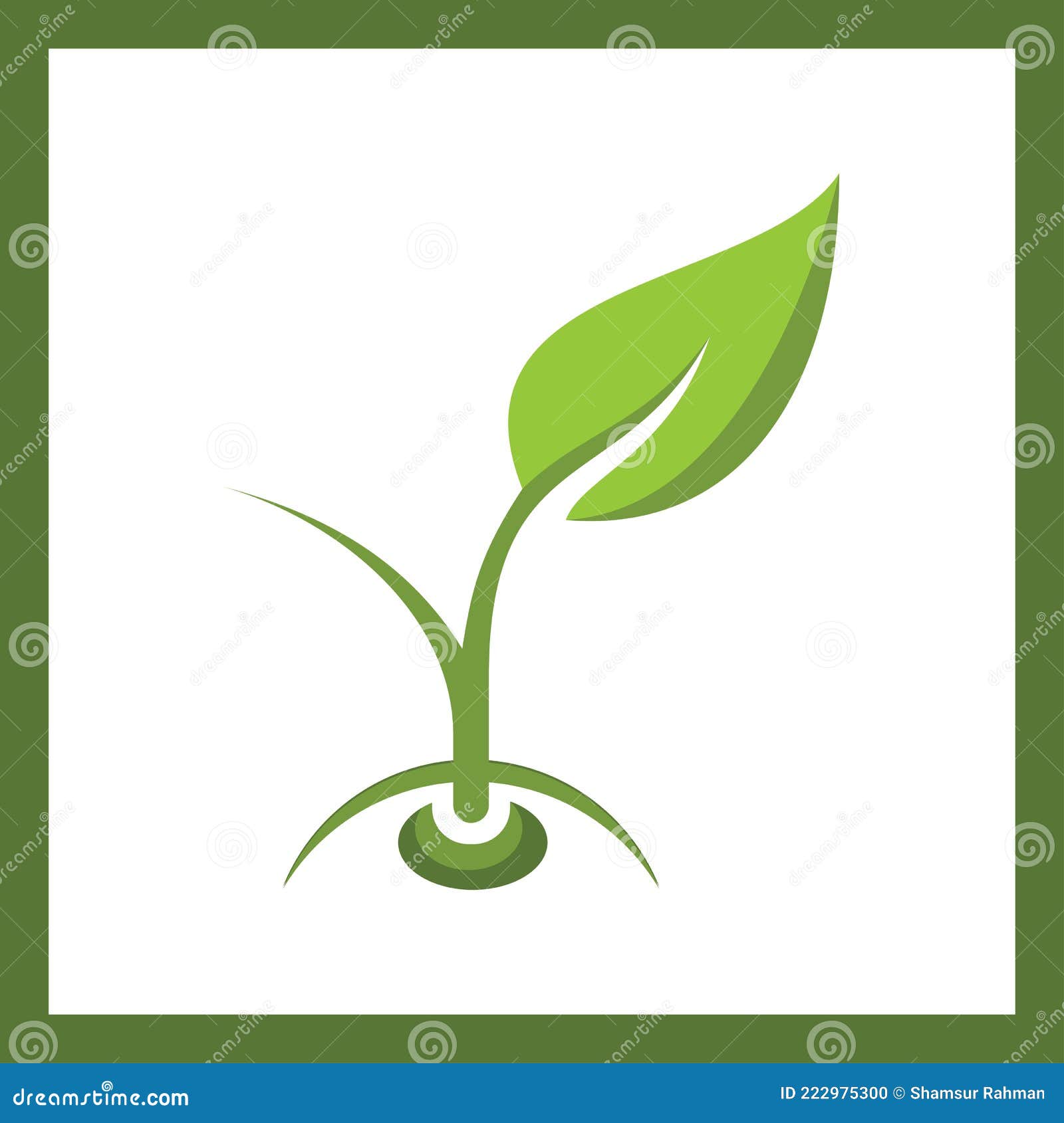 Sprout With Roots Black Silhouette Vector Illustration | CartoonDealer ...