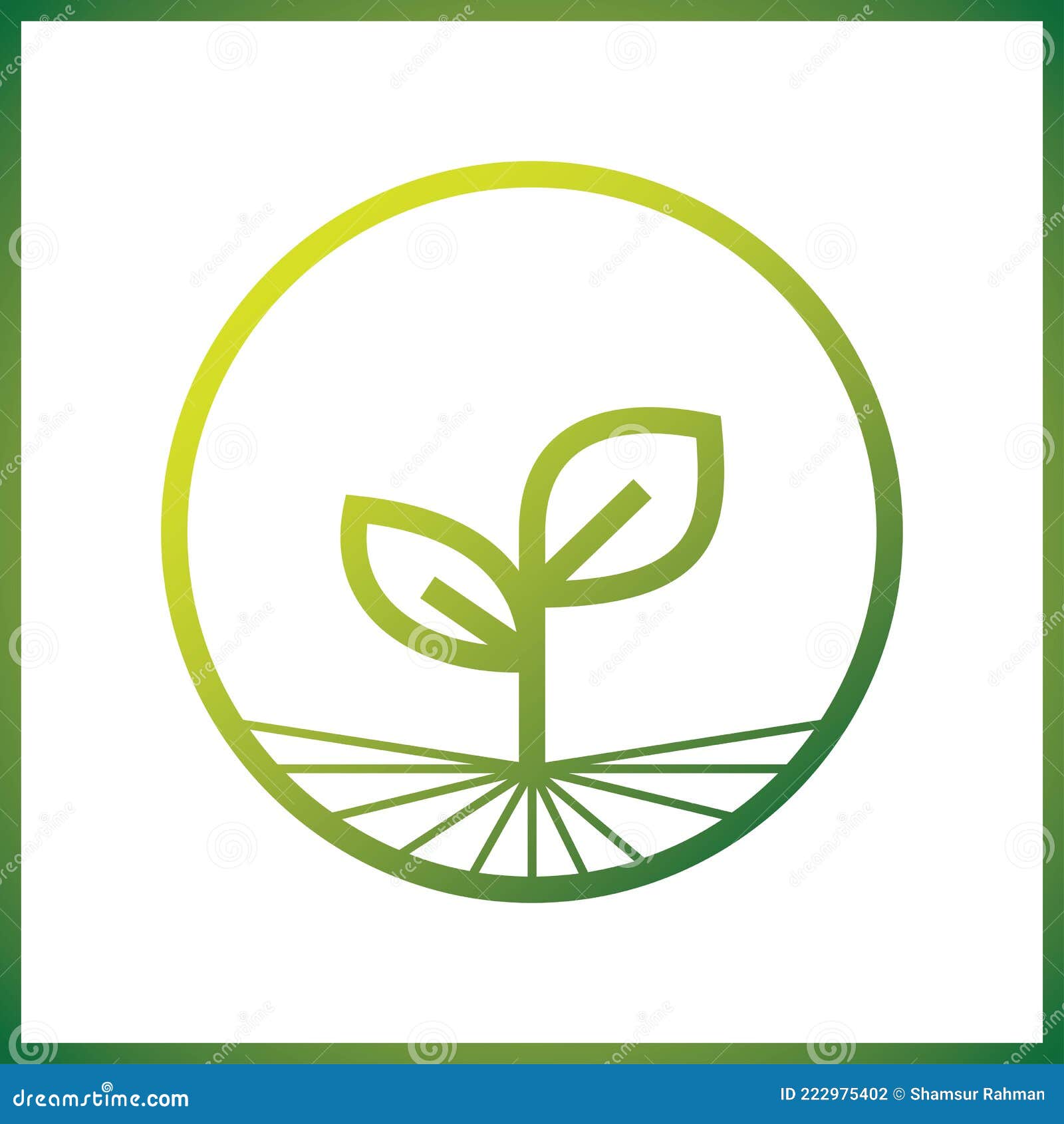 Planting Seed Sprout in Ground. Symbol Grow Sapling. Green Fresh Plant ...