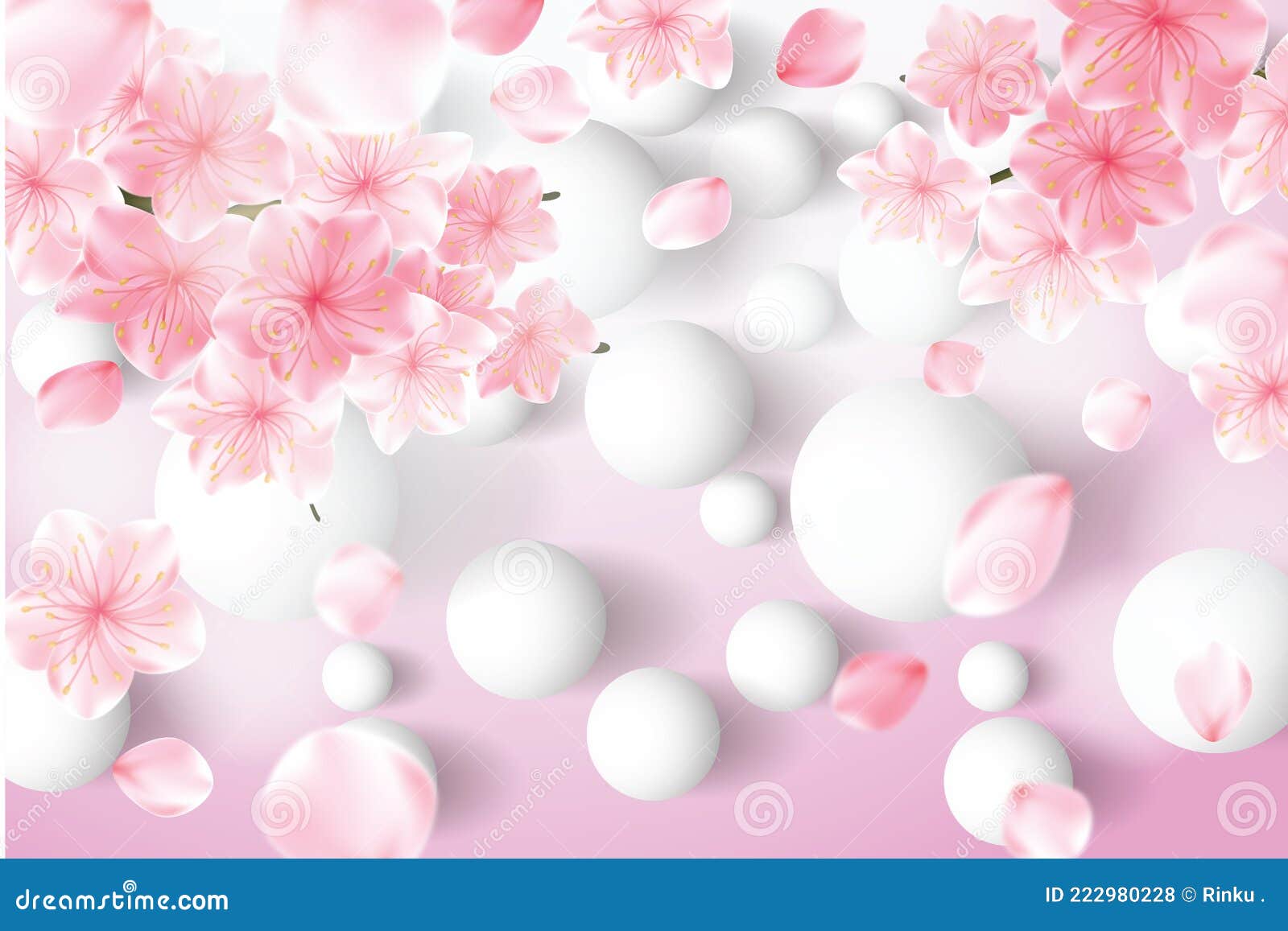 3D Illustration of Beautiful Pink Flowers 3d Background 3D Wallpaper ...