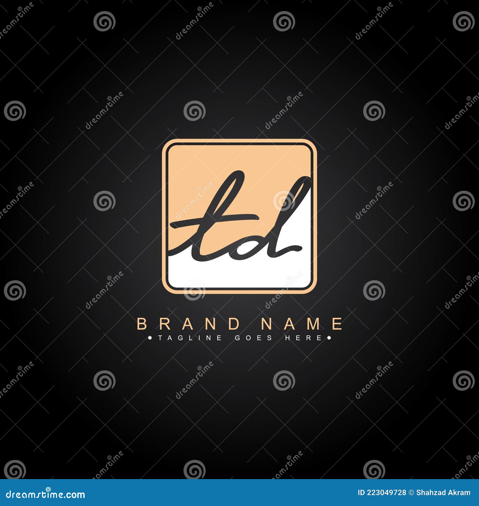 Initial Letter TD Logo - Simple Signature Logo Stock Vector ...