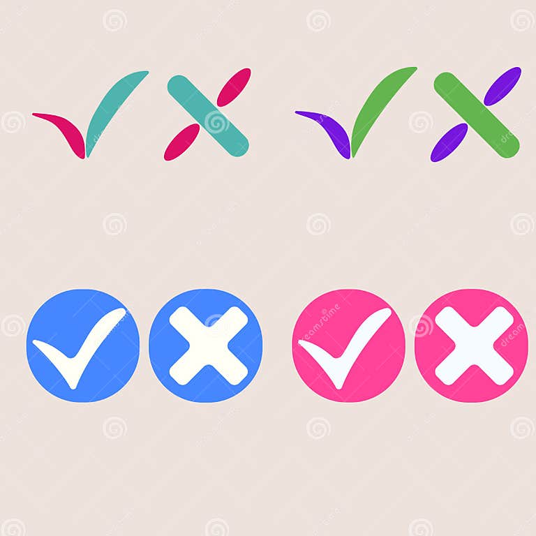 A Set of Buttons. Button. Button To Accept or Cancel Stock Vector ...