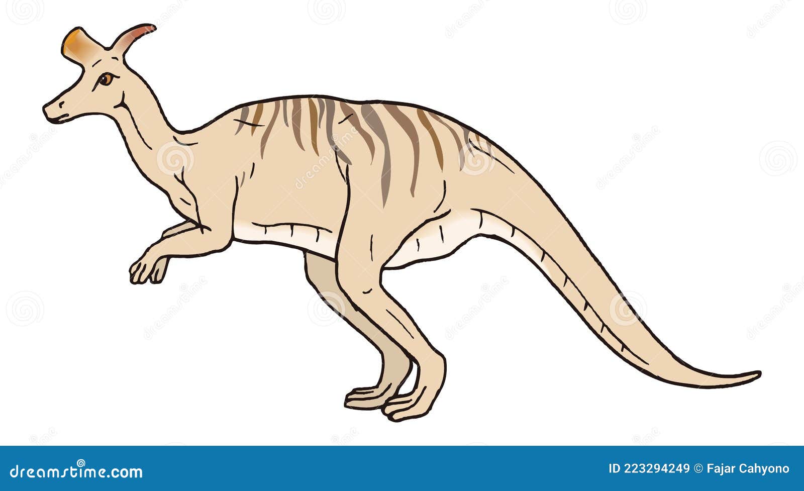 Lambeosaurus Kangaroo Dinosaur Ancient Vector Illustration Transparent ...