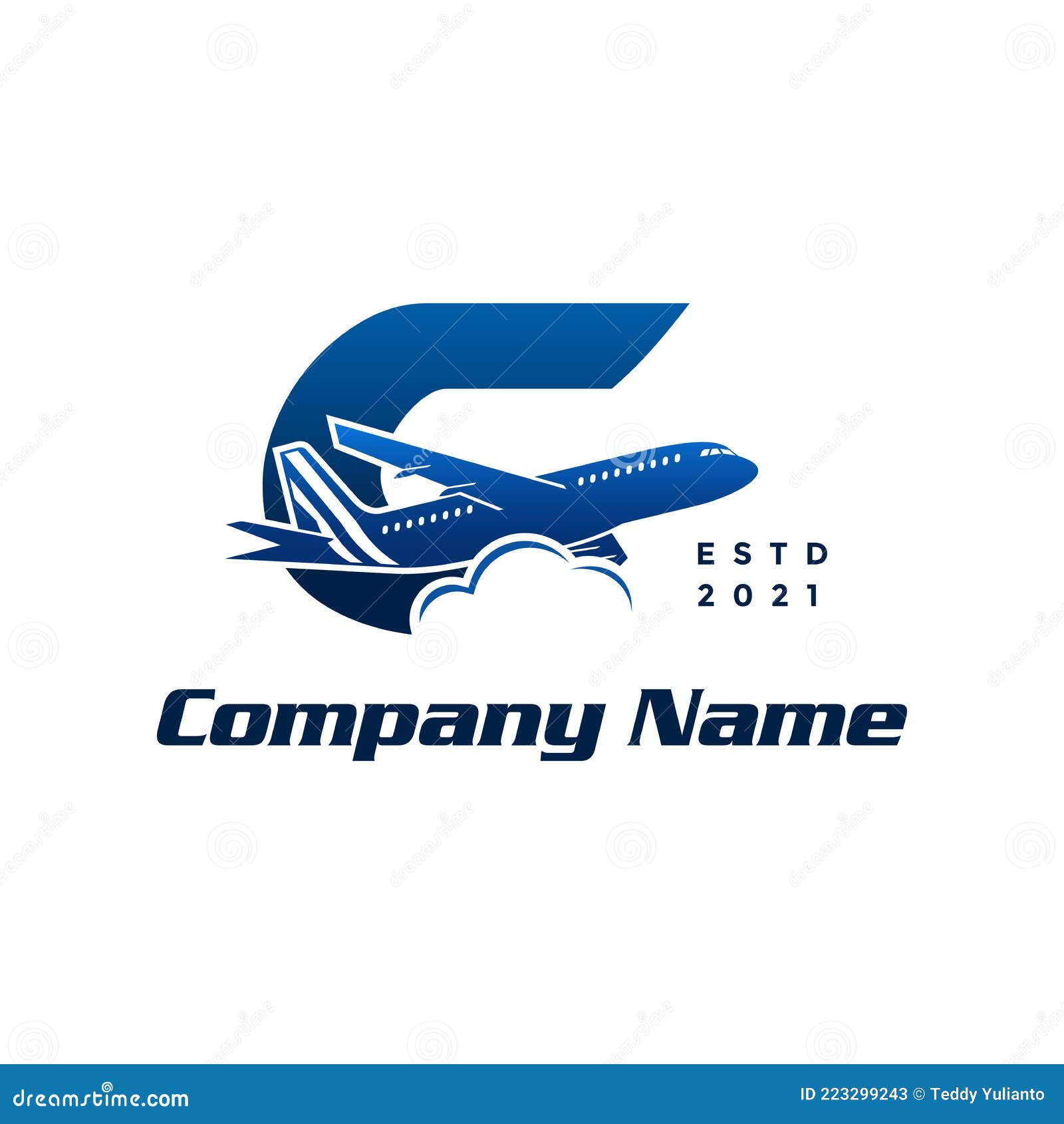 Modern and Stylish Initial C Plane Stock Vector - Illustration of ...