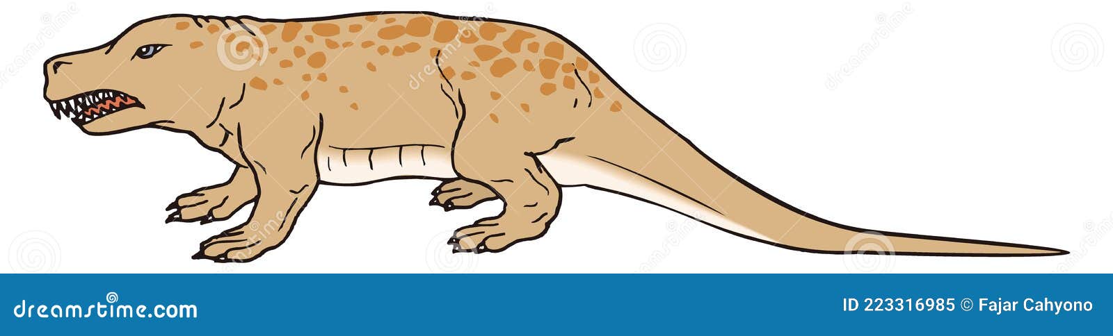 Shansisuchus Dinosaur Ancient Vector Illustration Transparent ...