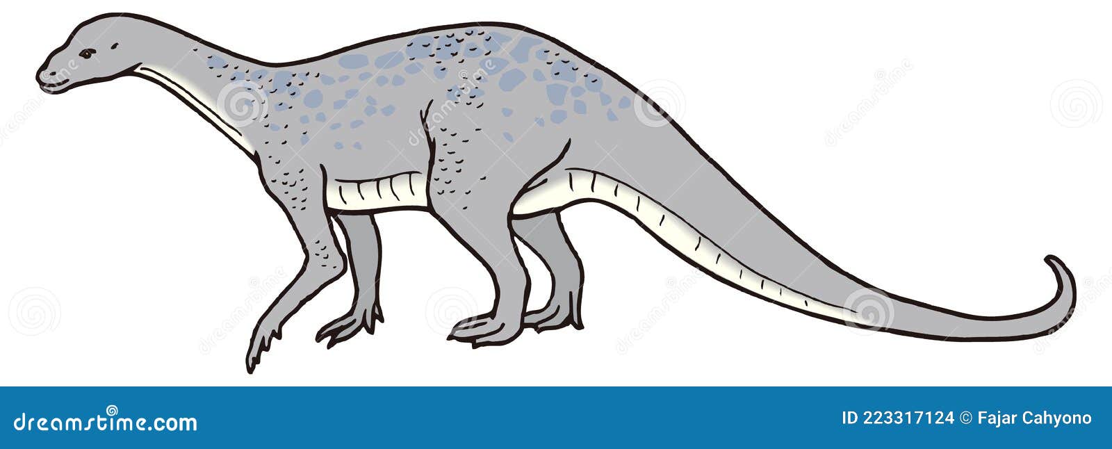 Tenontosaurus Dinosaur Ancient Vector Illustration Transparent ...