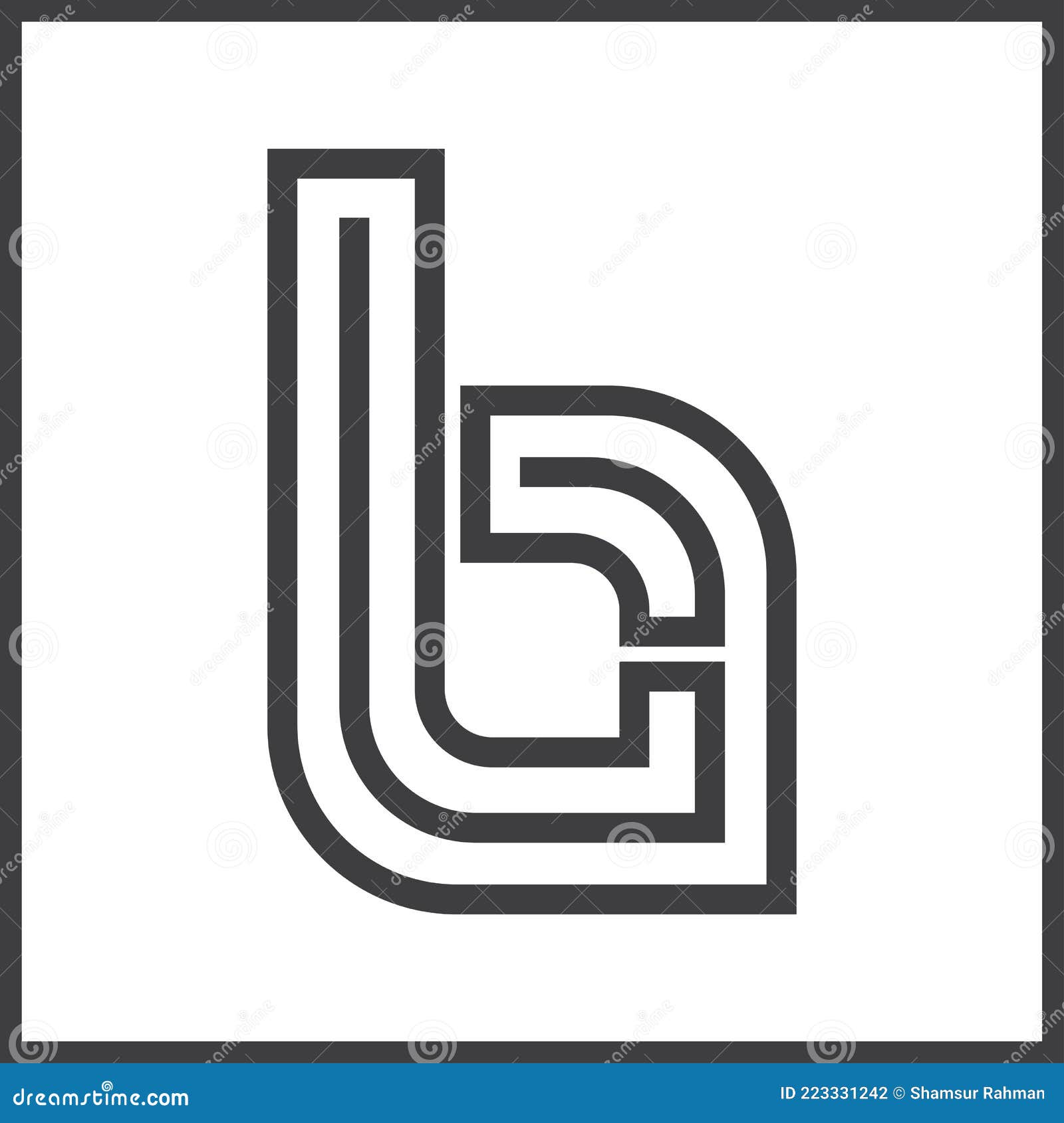 Alphabet Letters Initials Monogram Logo BL, LB, L and B Stock Vector ...