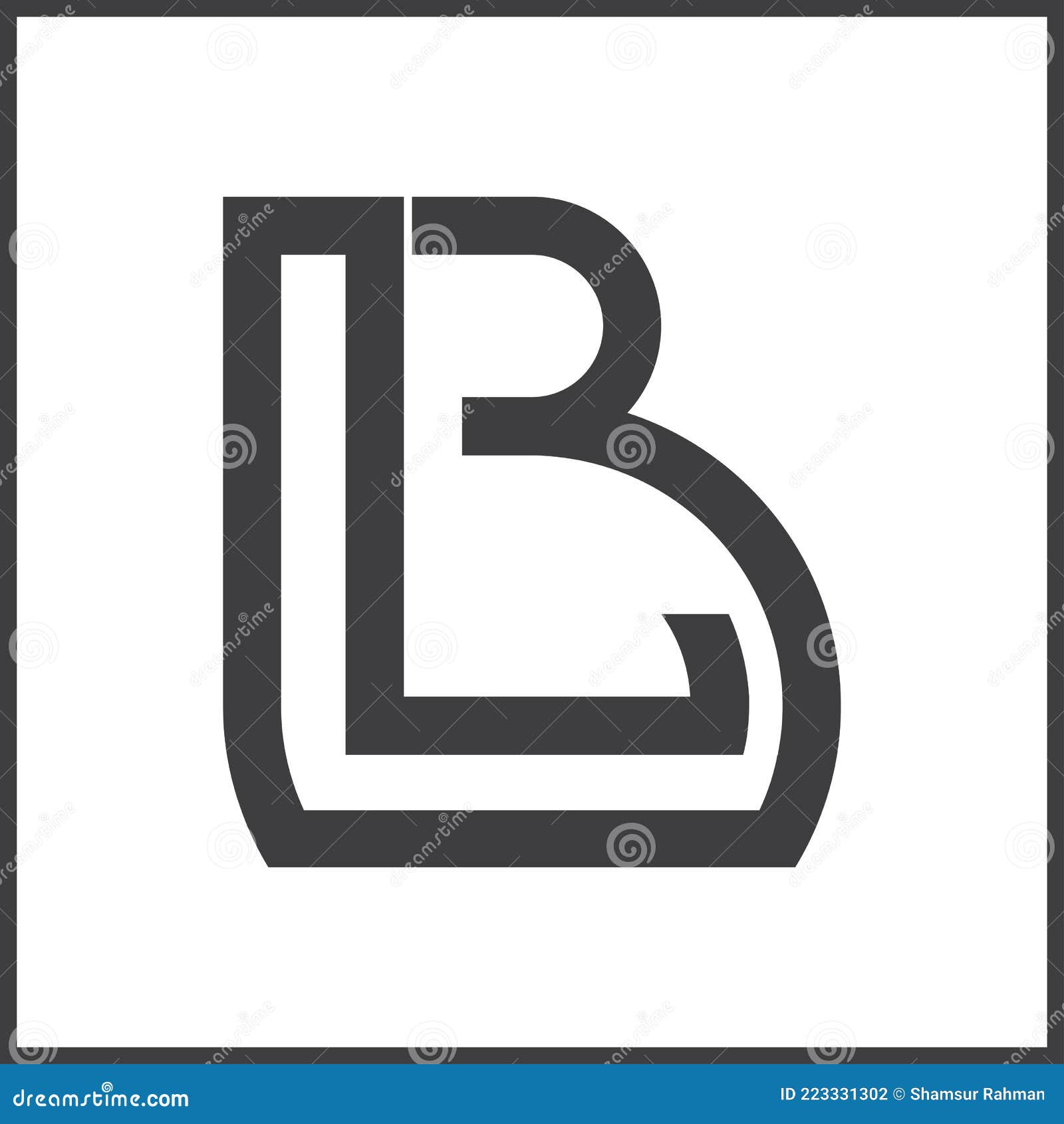 Alphabet Letters Initials Monogram Logo BL, LB, L and B Stock Vector ...