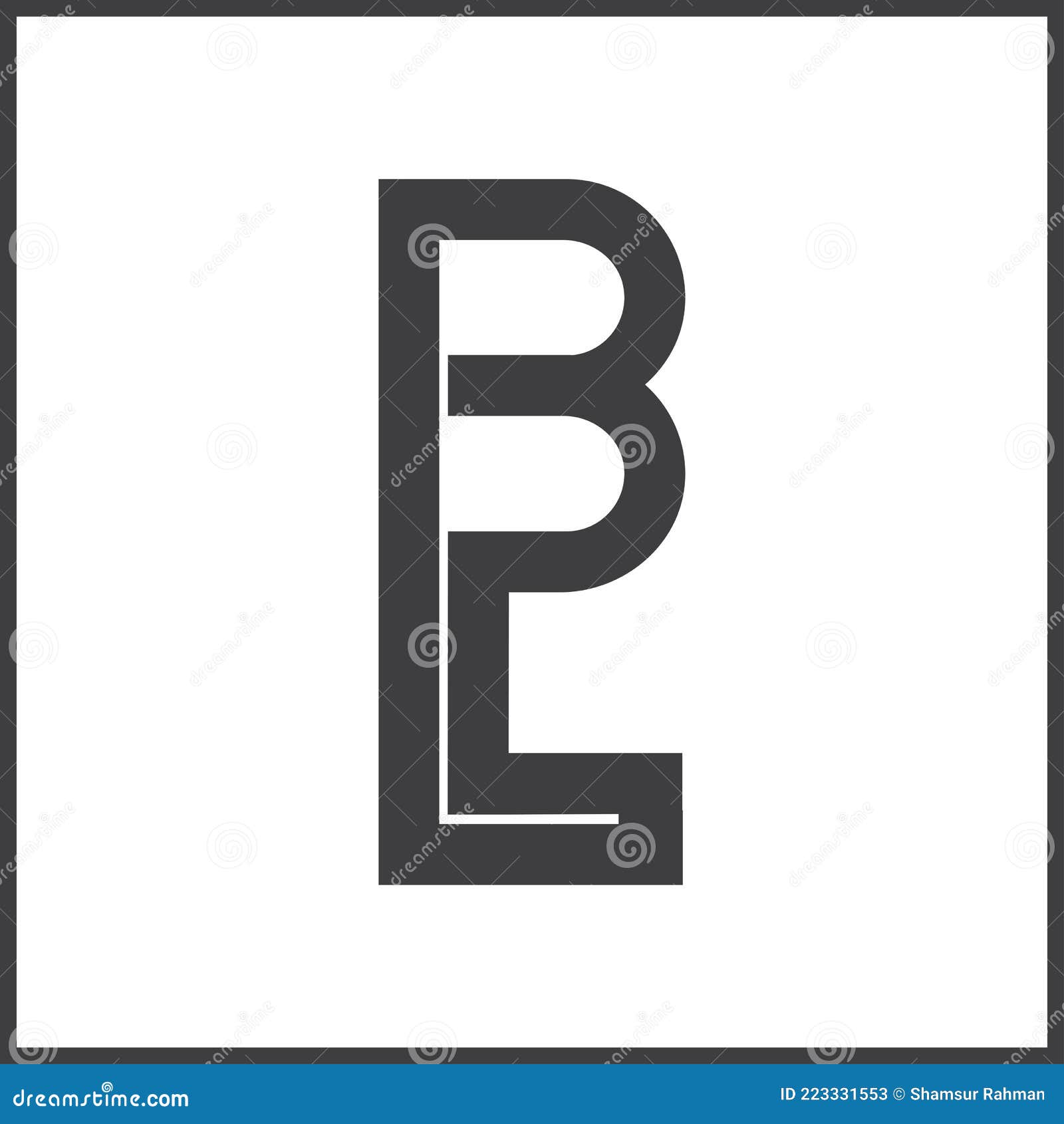 Alphabet Letters Initials Monogram Logo BL, LB, L and B Stock Vector ...