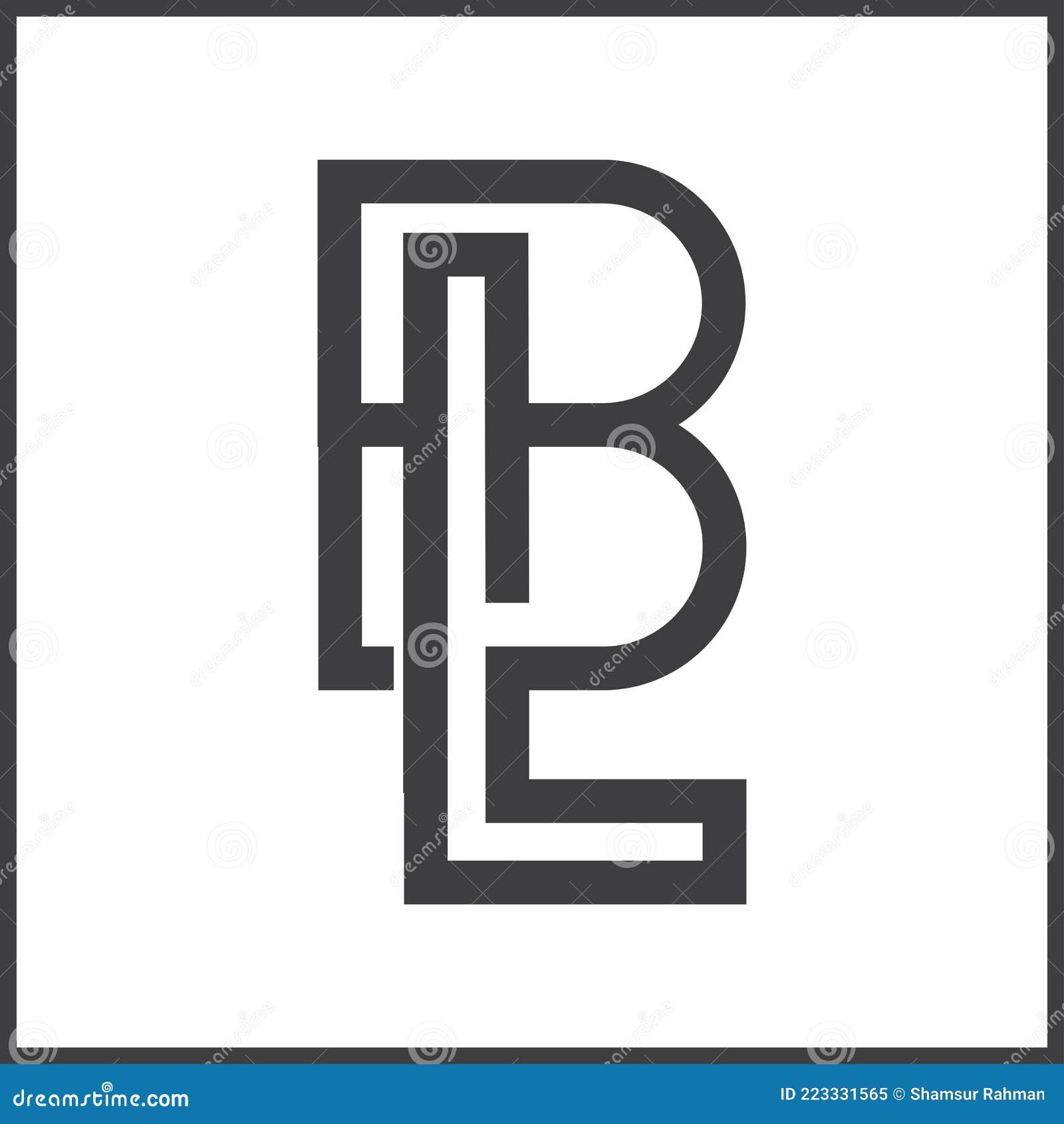 Alphabet Letters Initials Monogram Logo BL, LB, L and B Stock Vector ...