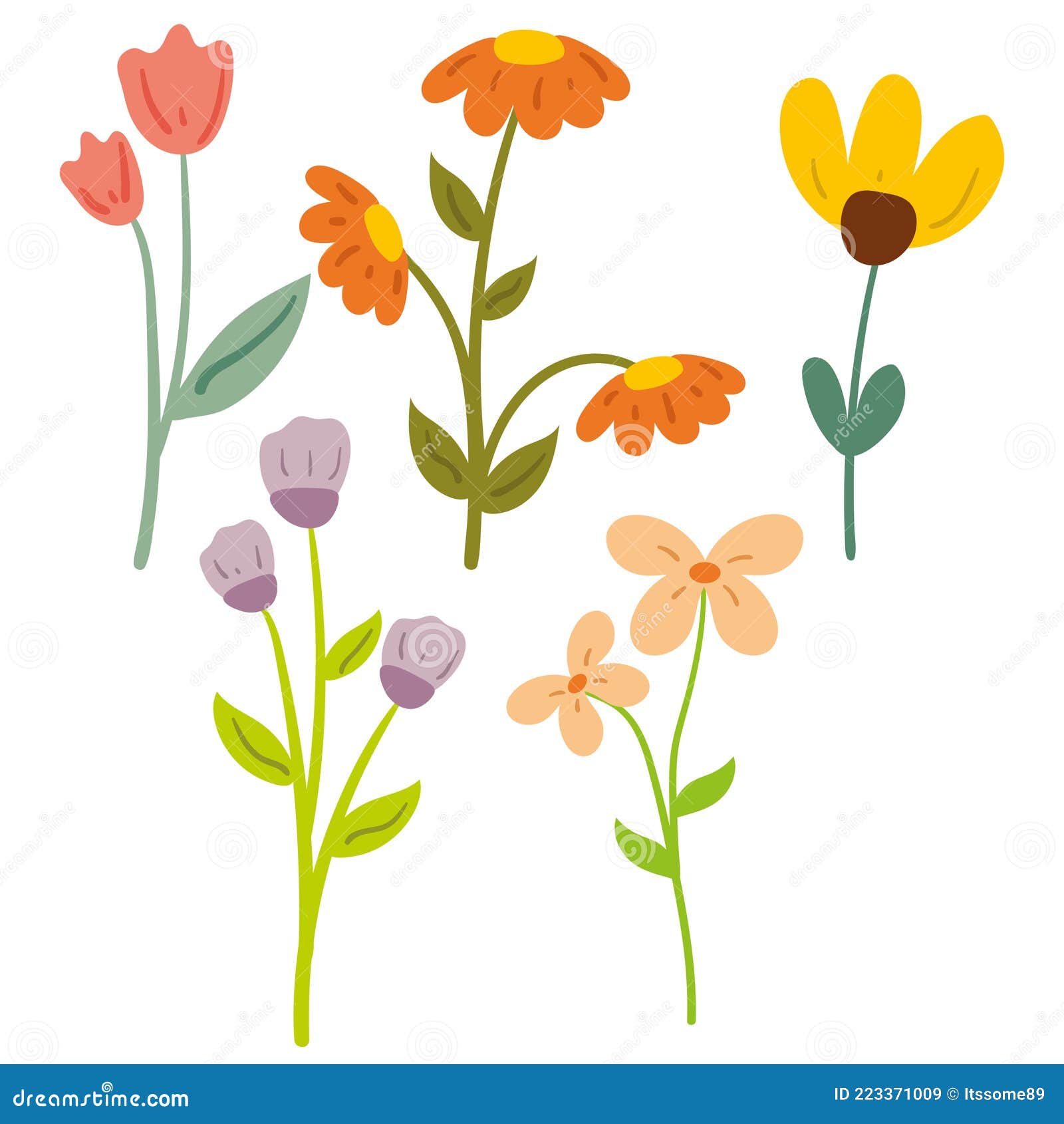Simple Cartoon Flower