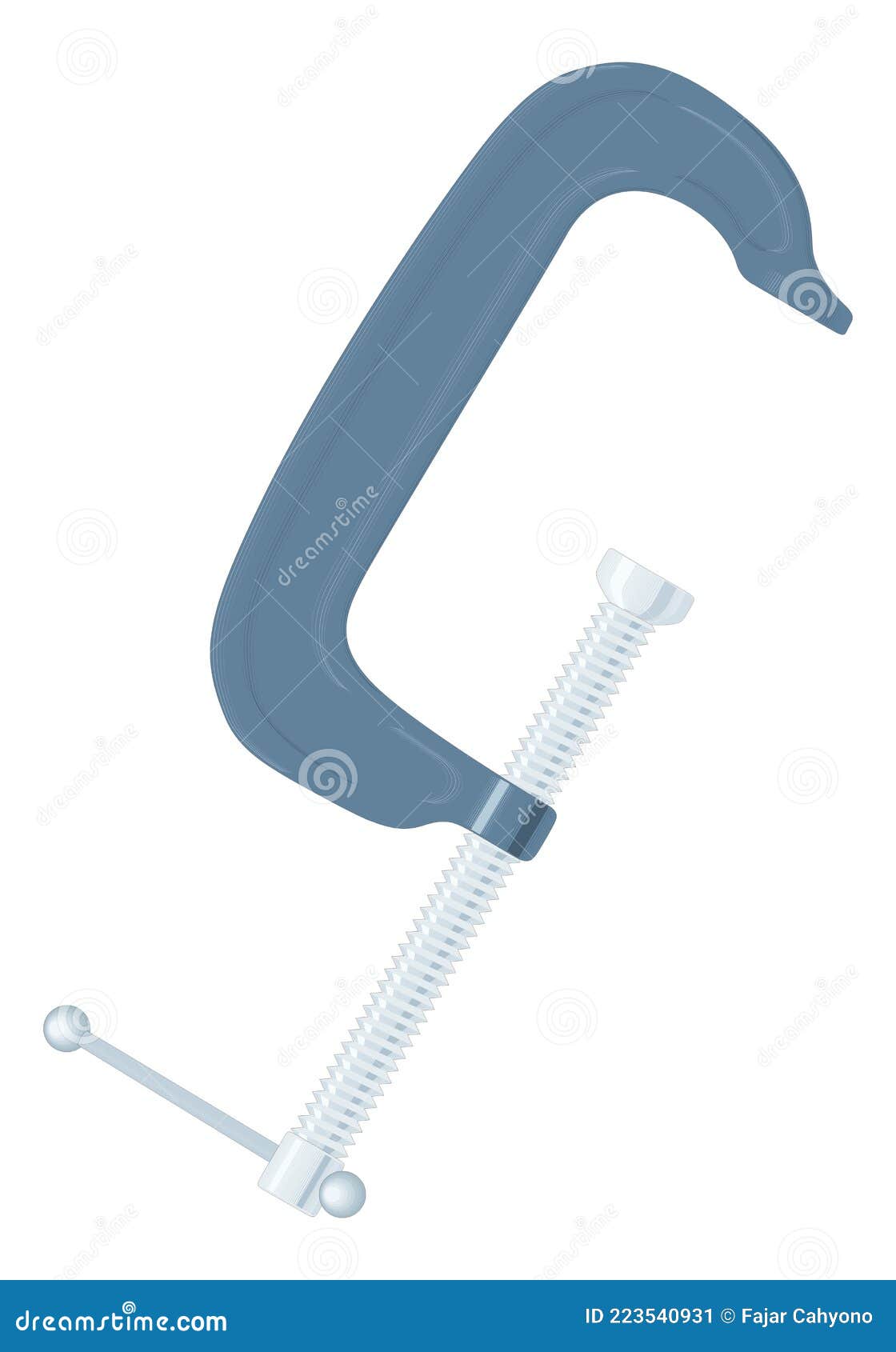 Clamp Tool Vector Illustration Transparent Background Stock Vector ...