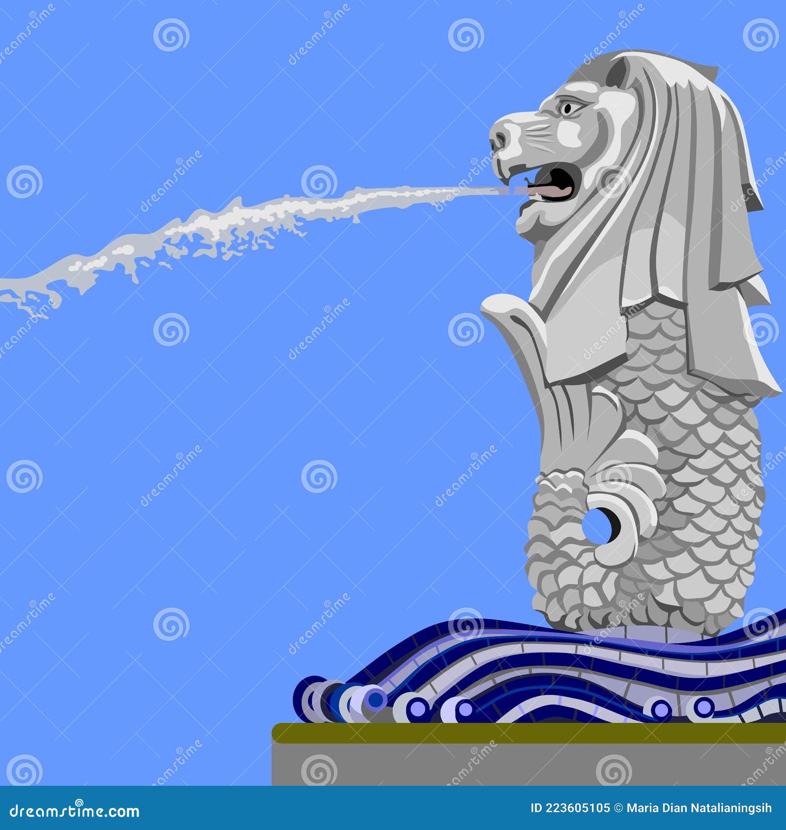 Merlion Icon, Cartoon Style | CartoonDealer.com #127965428