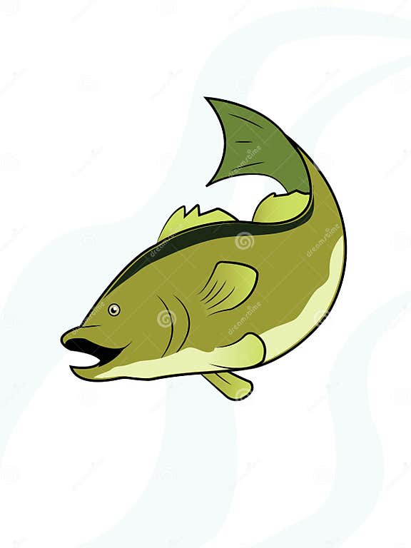 Perch River Sea Icon Nautical Symbol Fish Stock Vector - Illustration ...