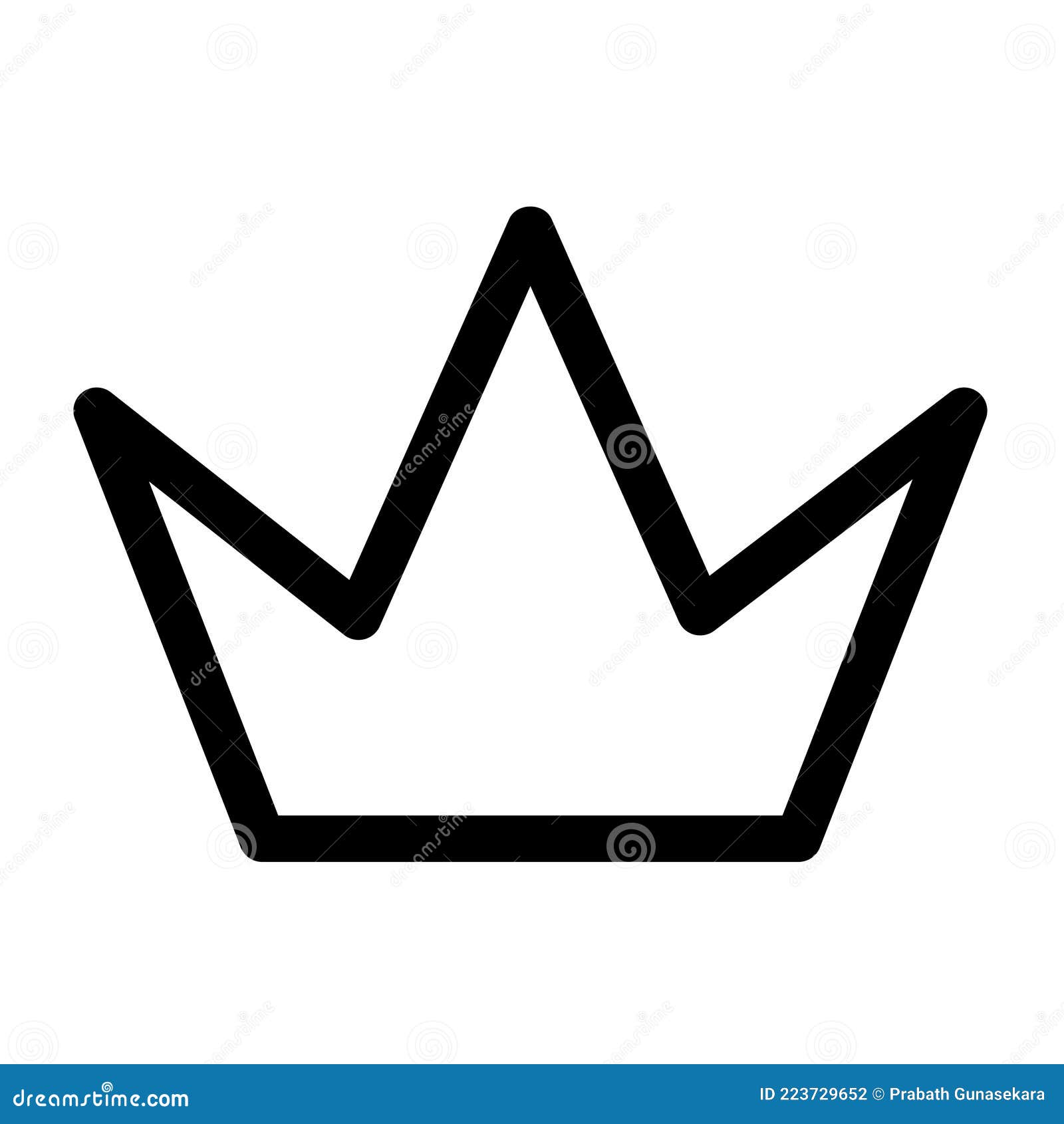 Crown Vector Isolated on White Background Stock Vector - Illustration ...