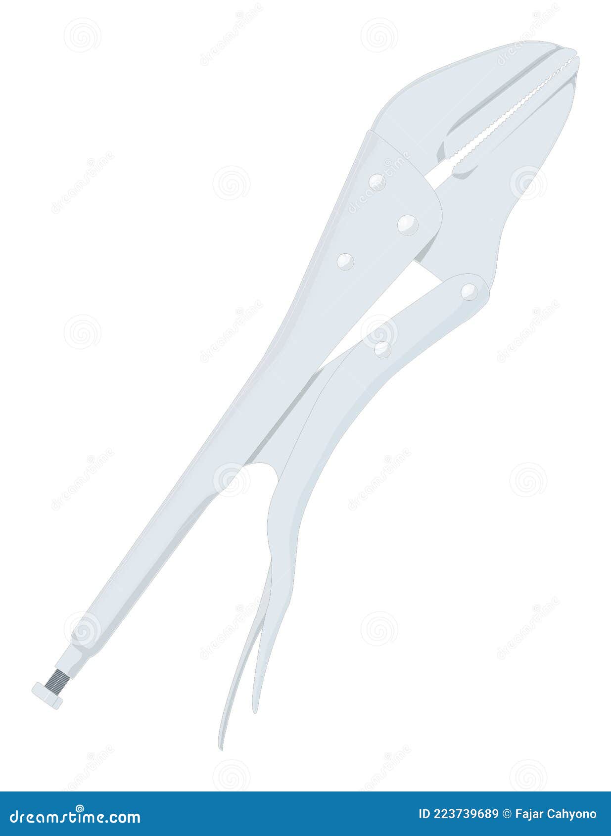 Vice Grip Clamp Tool Vector Illustration Transparent Background Stock ...