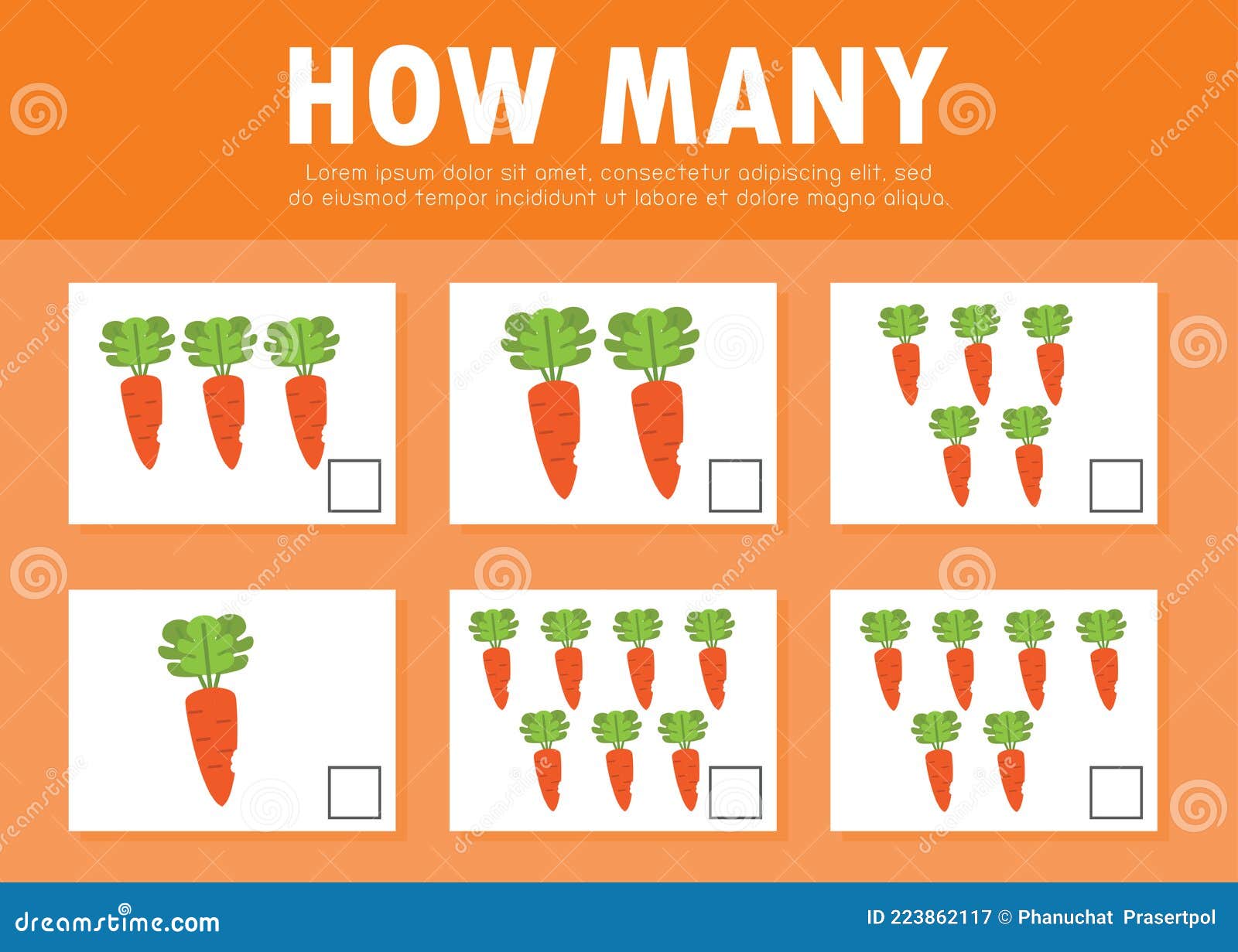 How Many Game For Kids, Counting Game For Preschool Children, Learning ...