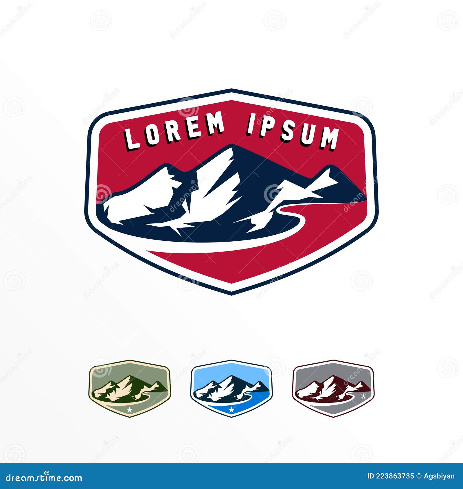 Mount Free Logo Vector Stock Abstract Design Concept. Stock Vector ...