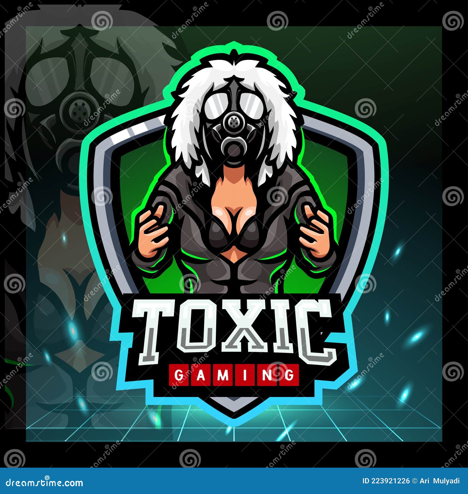 Toxic Girls Mascot. Esport Logo Design Stock Vector - Illustration of ...