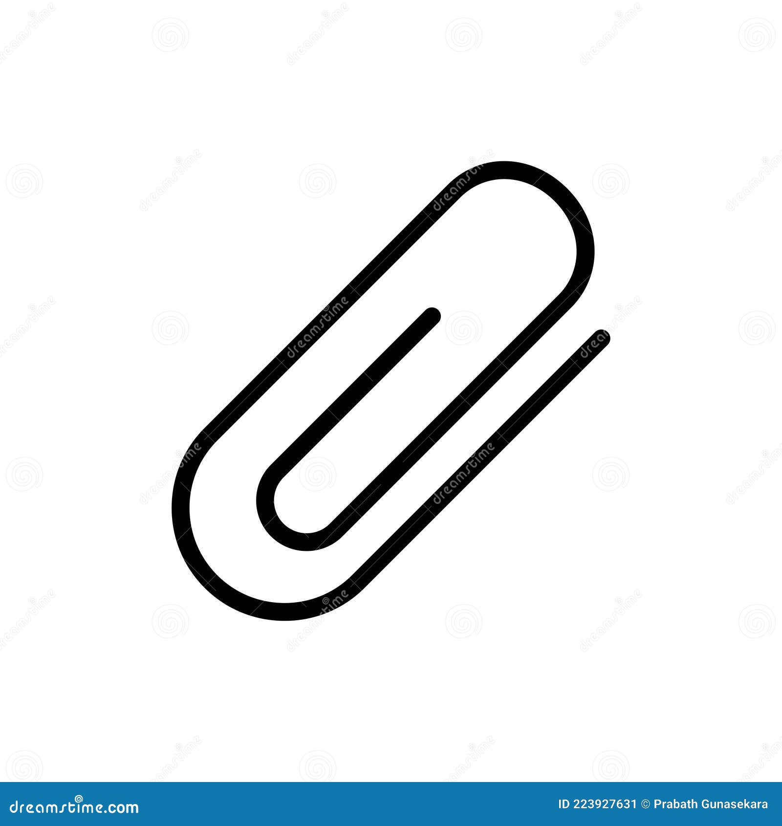 Attachment Icon Vector Png Isolated on White Background Stock Vector ...