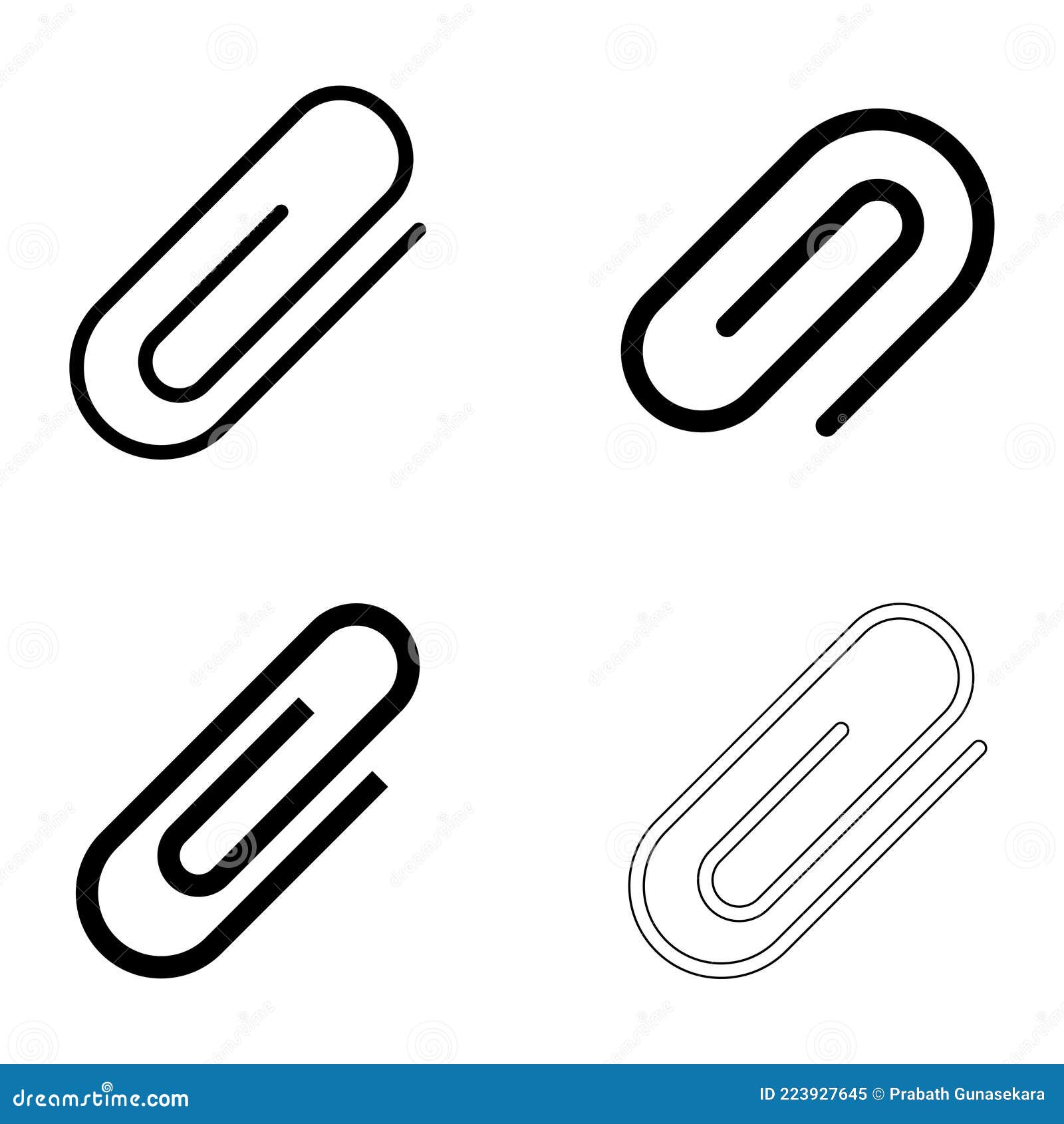 Collection of Attachment Icon Vector Png Isolated on White Background ...