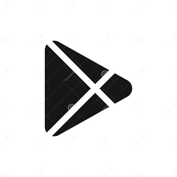 Google Play Vector Icon Isolated on White Background Editorial ...