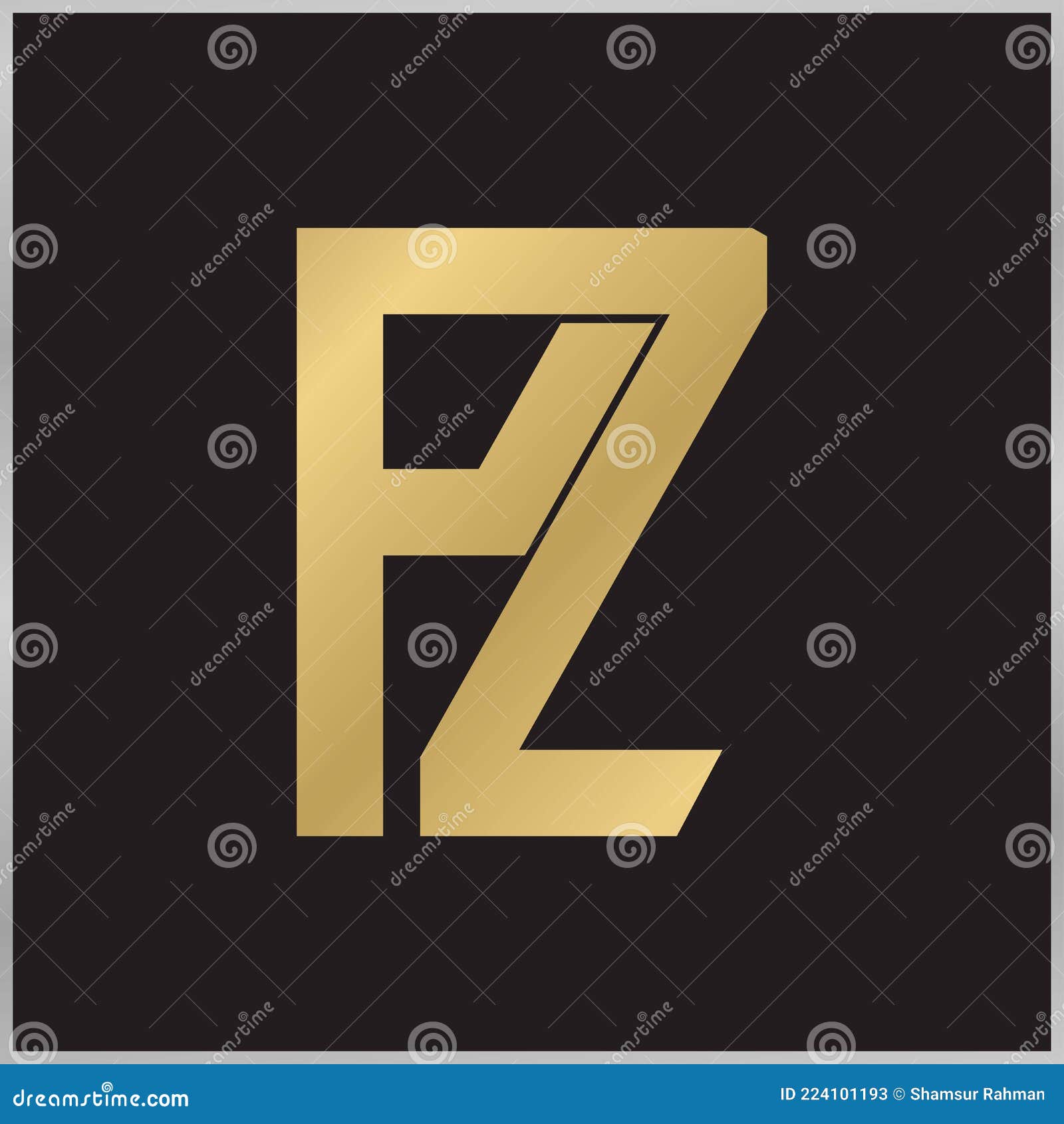 Alphabet Initials Logo PZ, ZP, Z and P Stock Vector - Illustration of ...