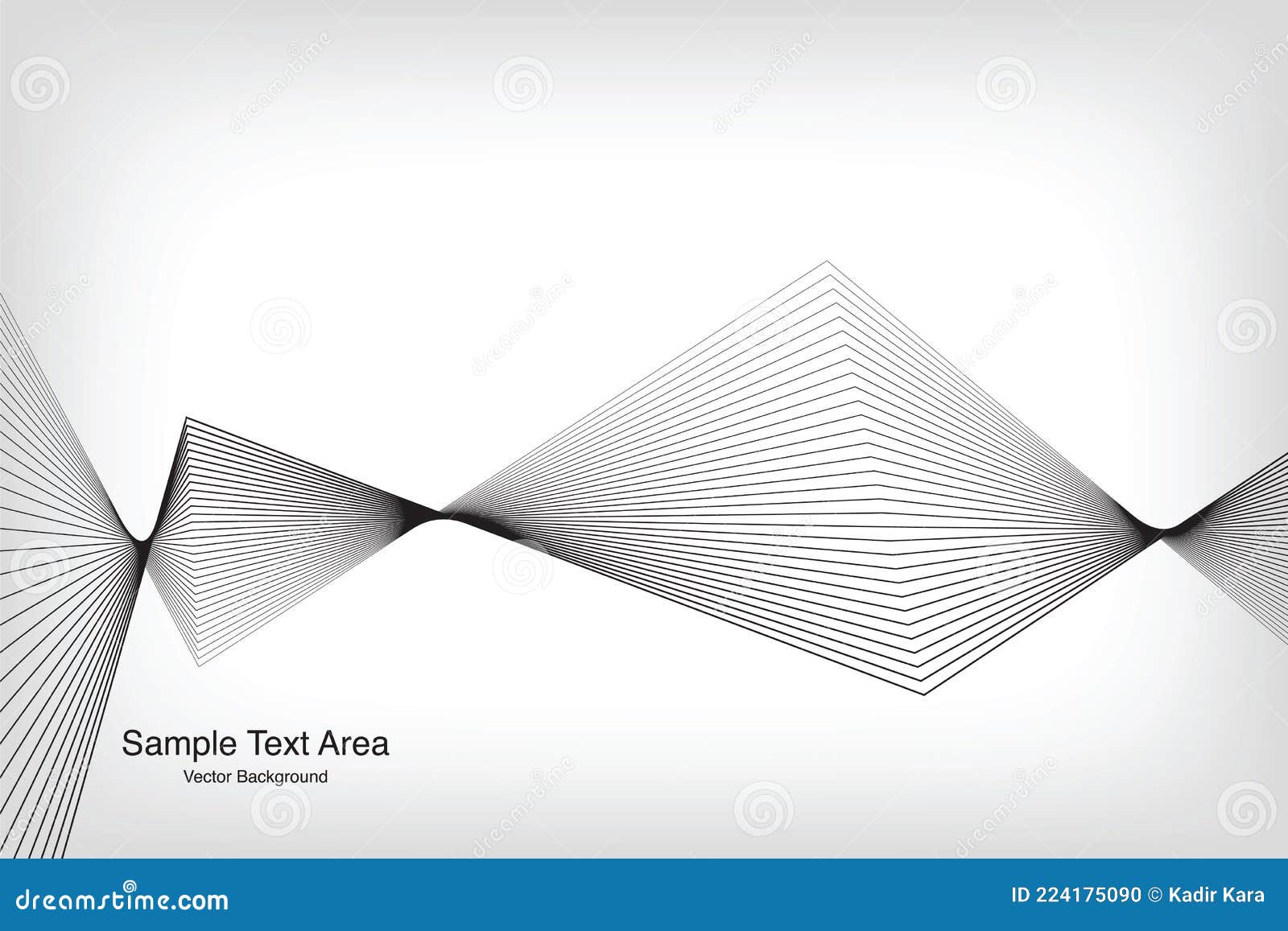 Abstract Line, on White Background with Sample Text Area Stock Vector ...