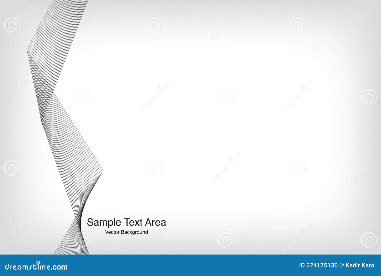 Abstract Line, on White Background with Sample Text Area Stock Vector ...