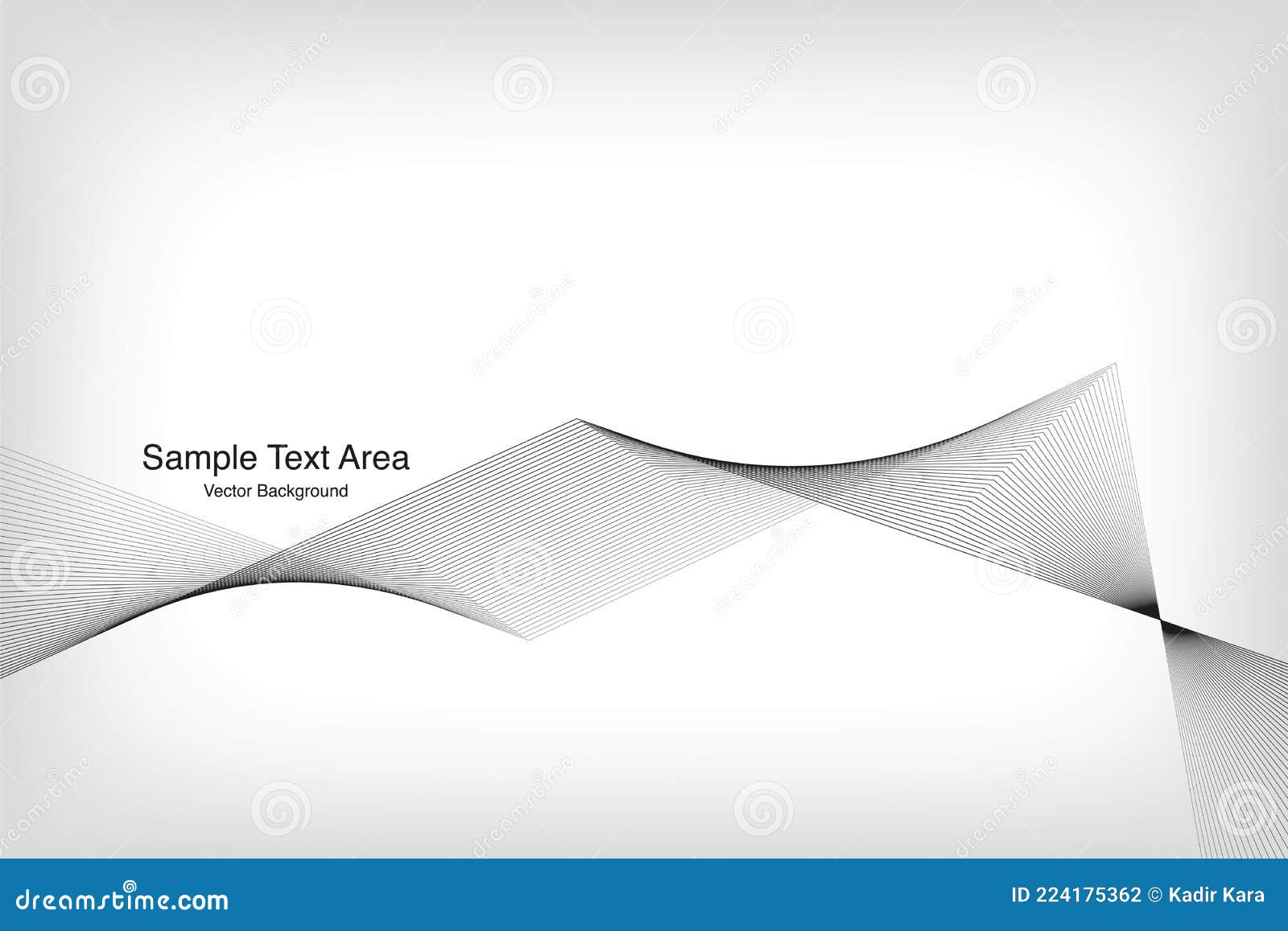 Abstract Line, on White Background with Sample Text Area Stock Vector ...