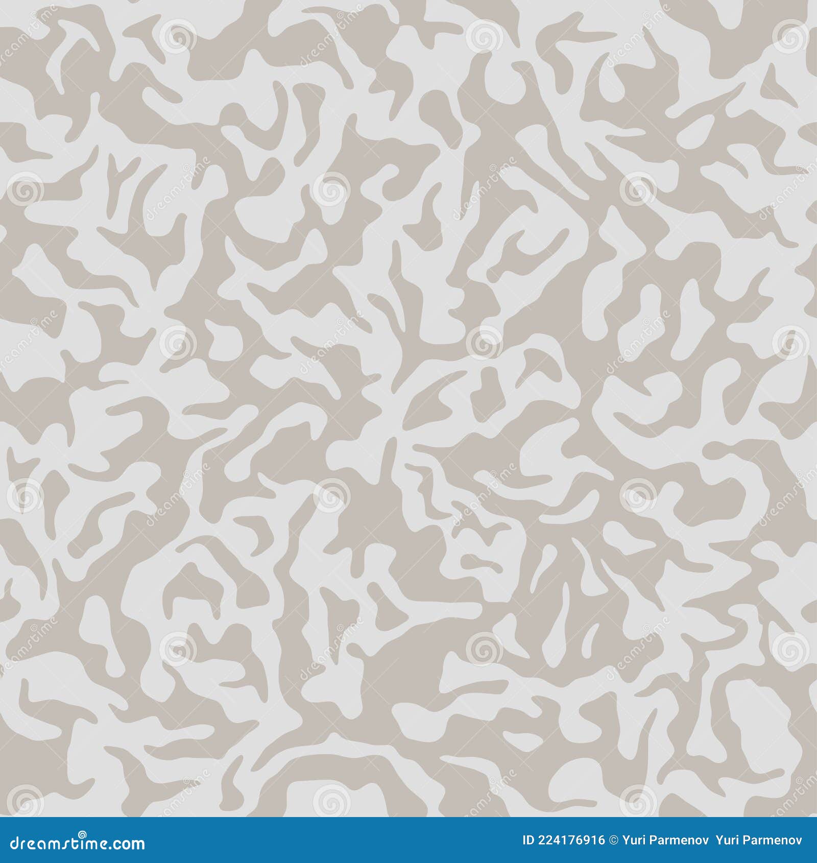 Beige Camouflage Seamless Pattern. Modern Military Two Color Camo ...