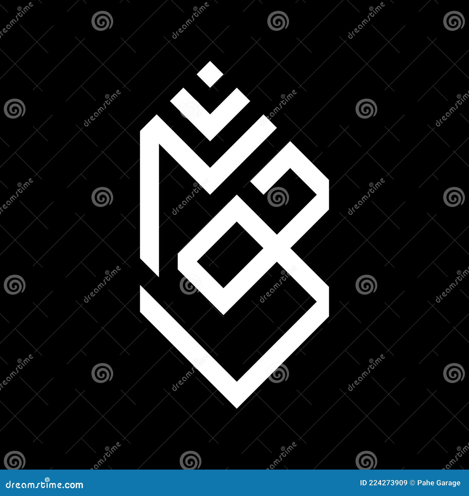 Simple Flat Logo Abstract Shape Vector Design Stock Vector ...