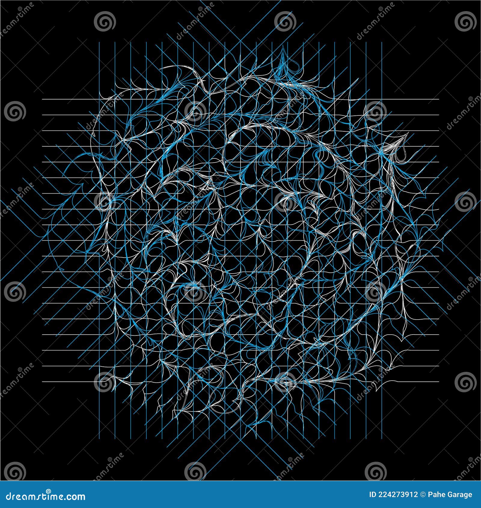 Abstract Fractal String Vector Design Stock Vector - Illustration of ...