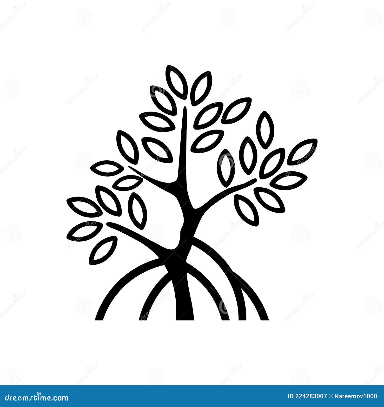 Mangrove Tree Logo Design Image Stock Vector - Illustration of giant ...