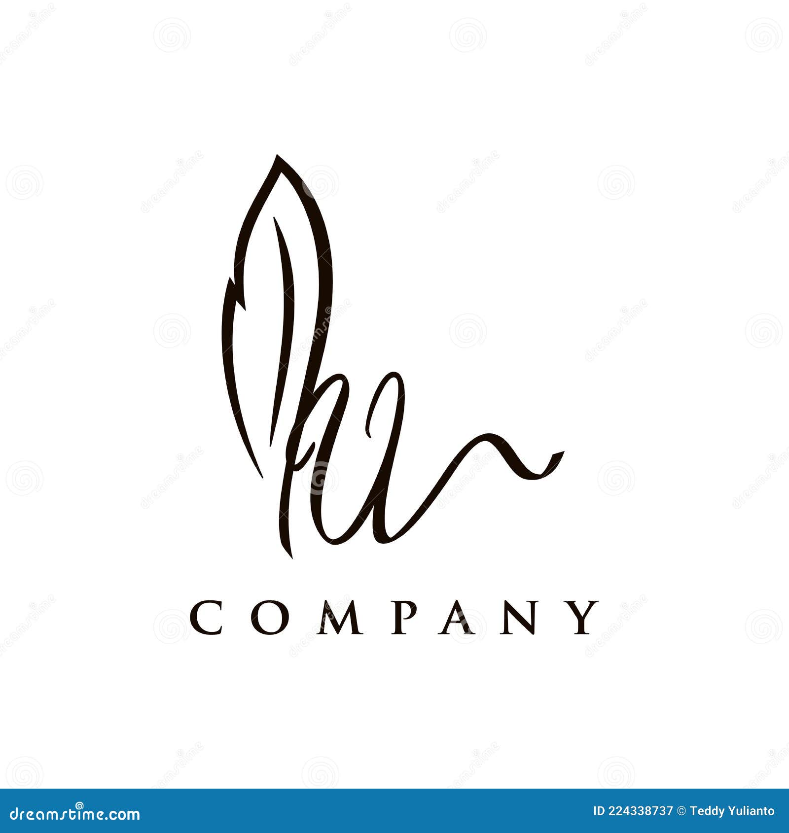 Stylish Logo Design Initial Signature V Stock Vector - Illustration of ...