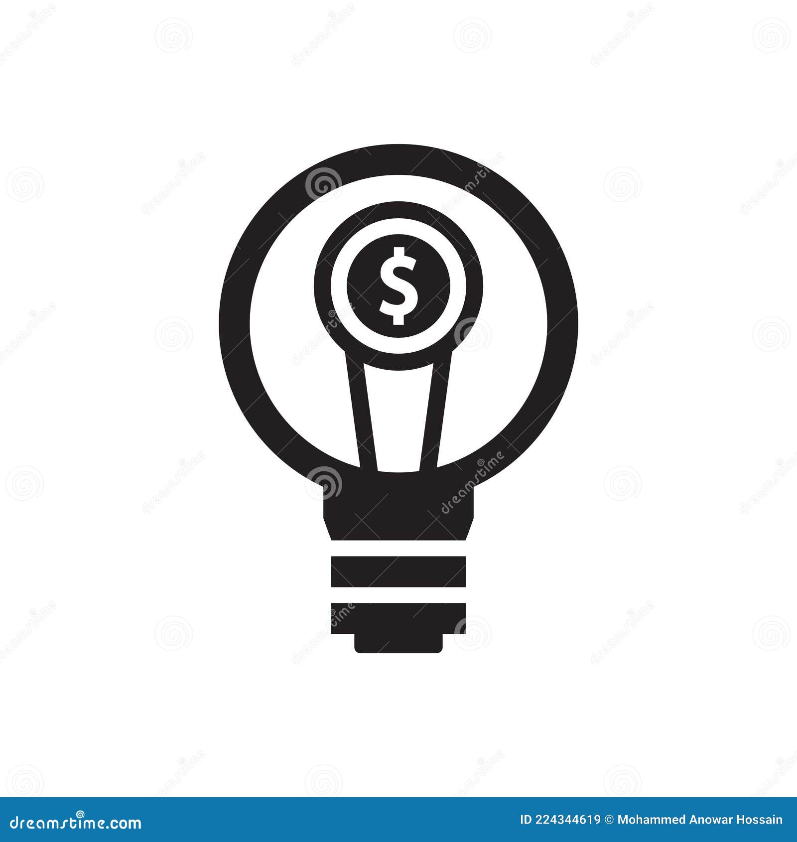 Business Idea Icon - Economic Solution Icon - Finance Idea Icon Stock ...