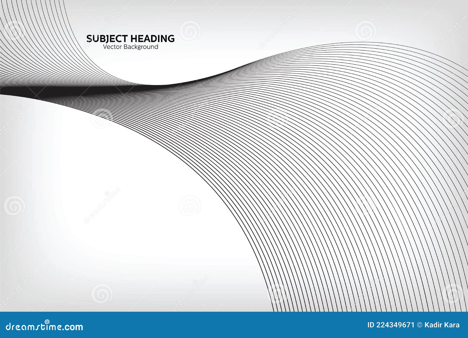 Abstract Modern Line, Grey Line, Subject Heading Text Area Stock Vector ...