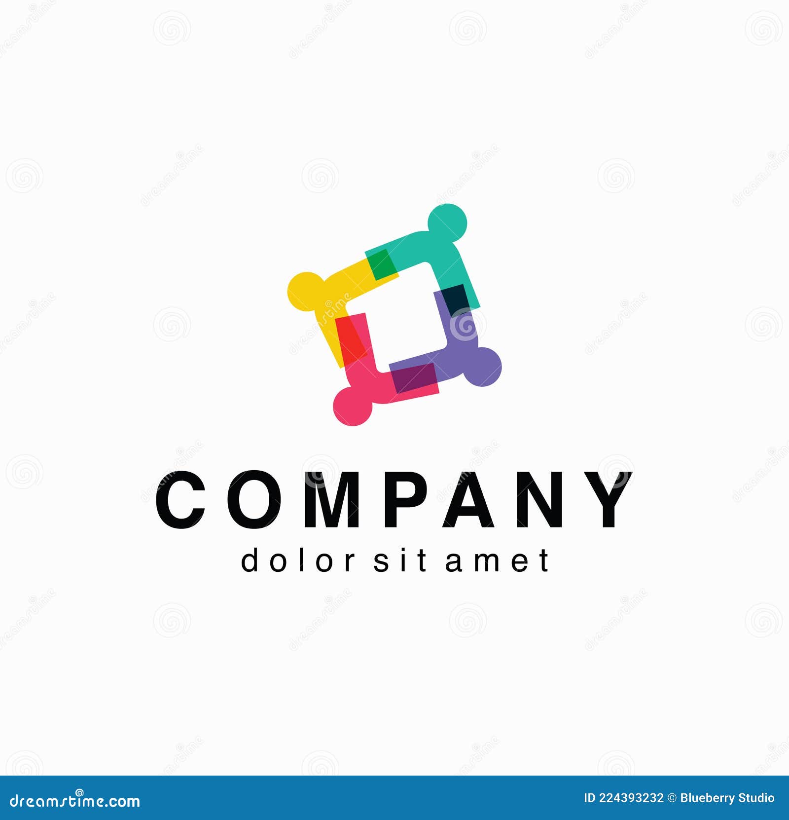 Group Logo Design Icon Symbol Abstract Business Vector Illustration ...