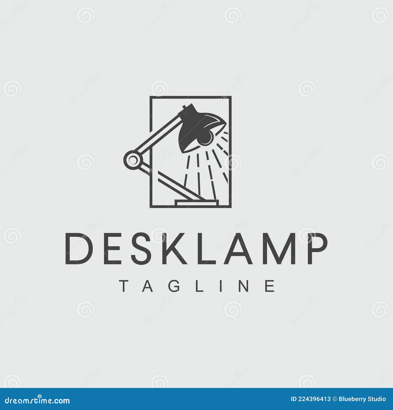 Table Lamp Logo Light Furniture Outline Icon. Desk Lamp Simple Line ...