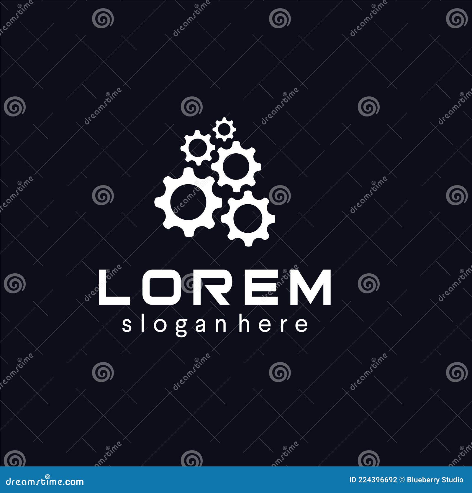 Silhouette Clockwork Vector Illustration | CartoonDealer.com #24019402