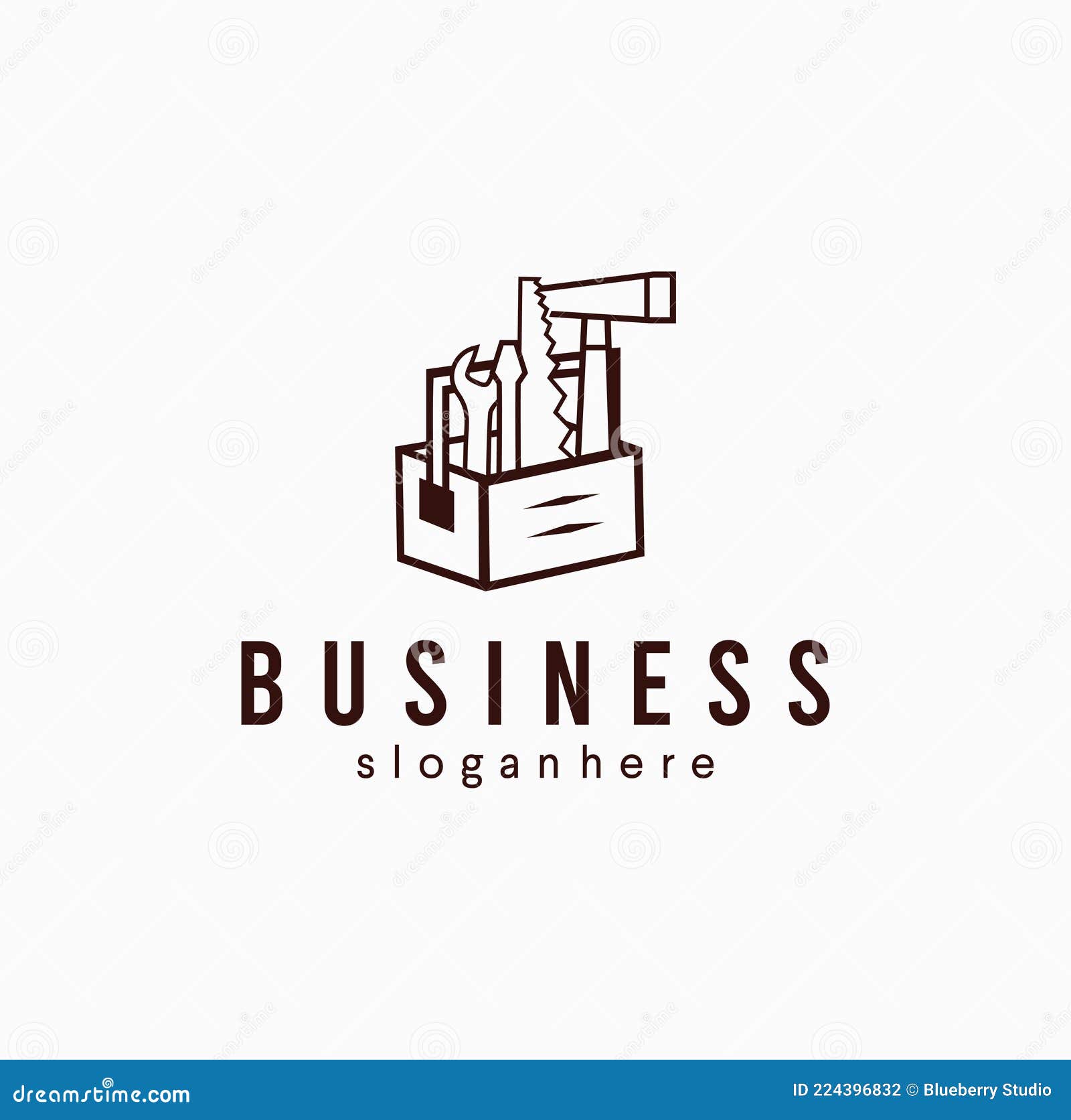 Handyman Tool Kit Set Logo Symbol Design Vector Mechanic Toolbox ...