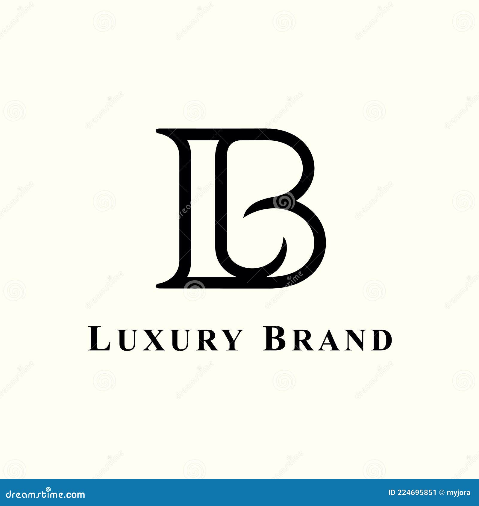 Initial B retro logo stock vector. Illustration of decorative - 224695851