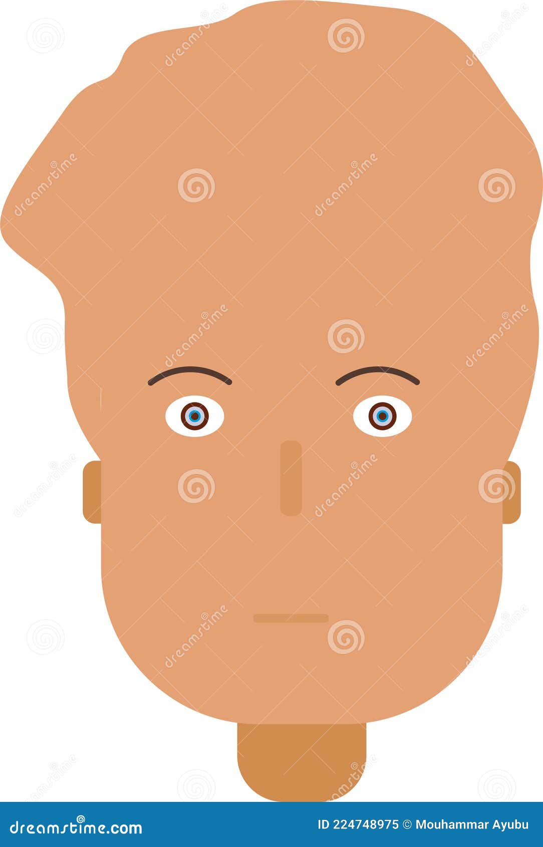 Human Face Art Vector Illustration. Artistic Avatar Vector Stock Vector ...