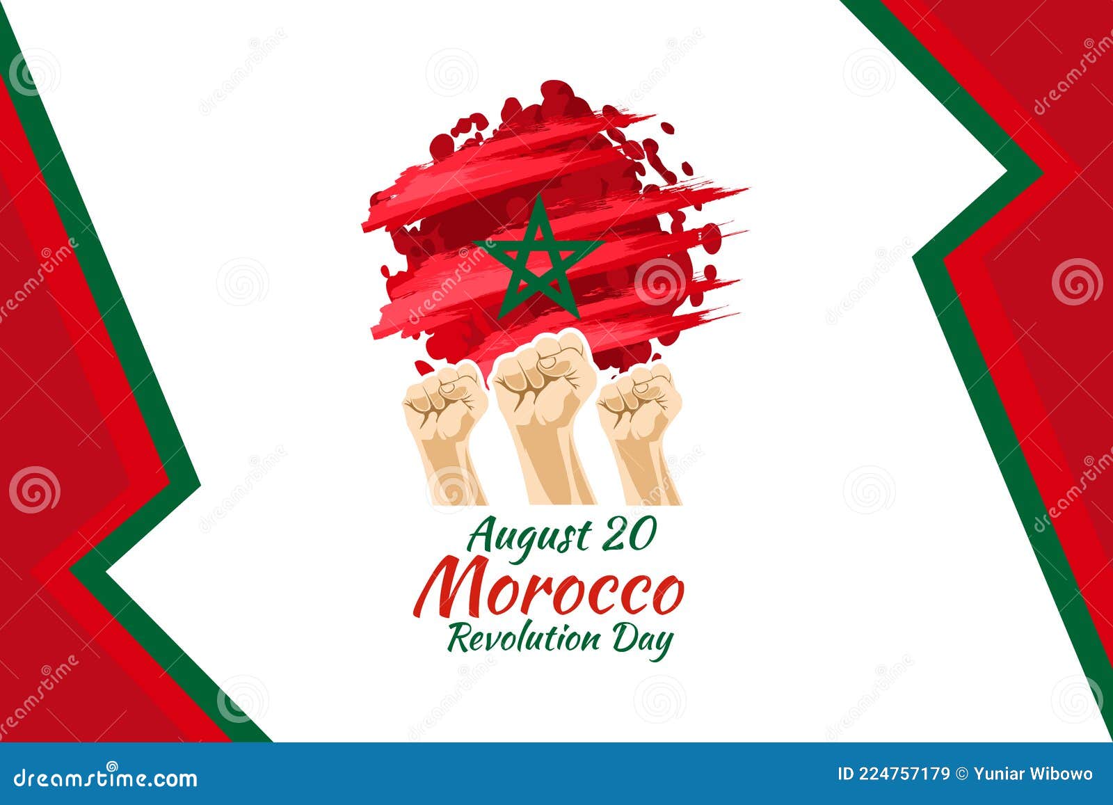 August 20. Revolution Day of Morocco Vector Illustration Stock Vector ...