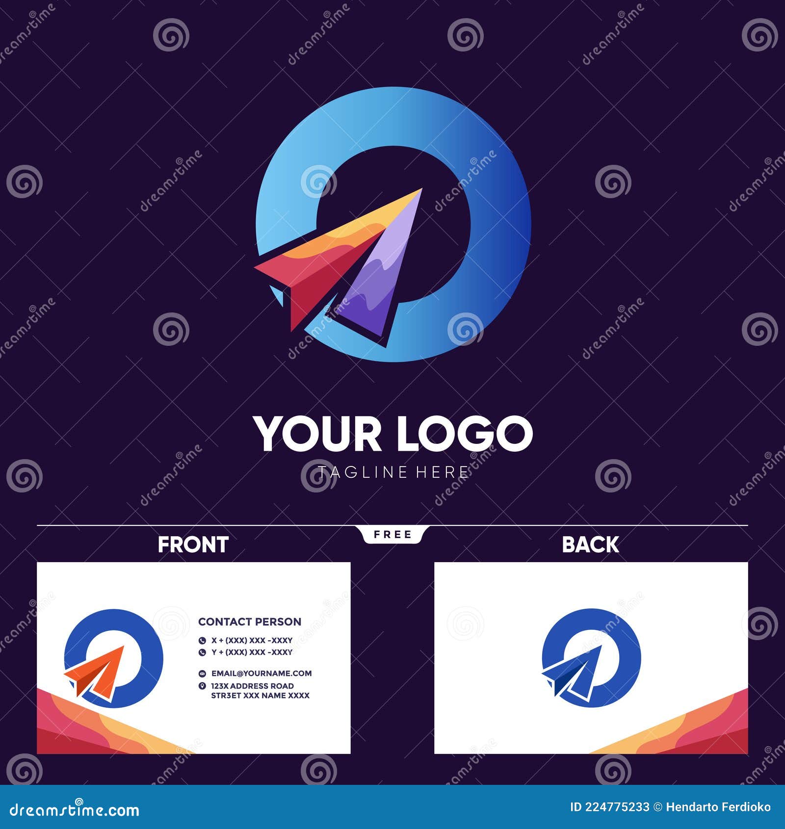 Letter O Paper Plane Logo Design Vector Icon Graphic Stock Vector ...